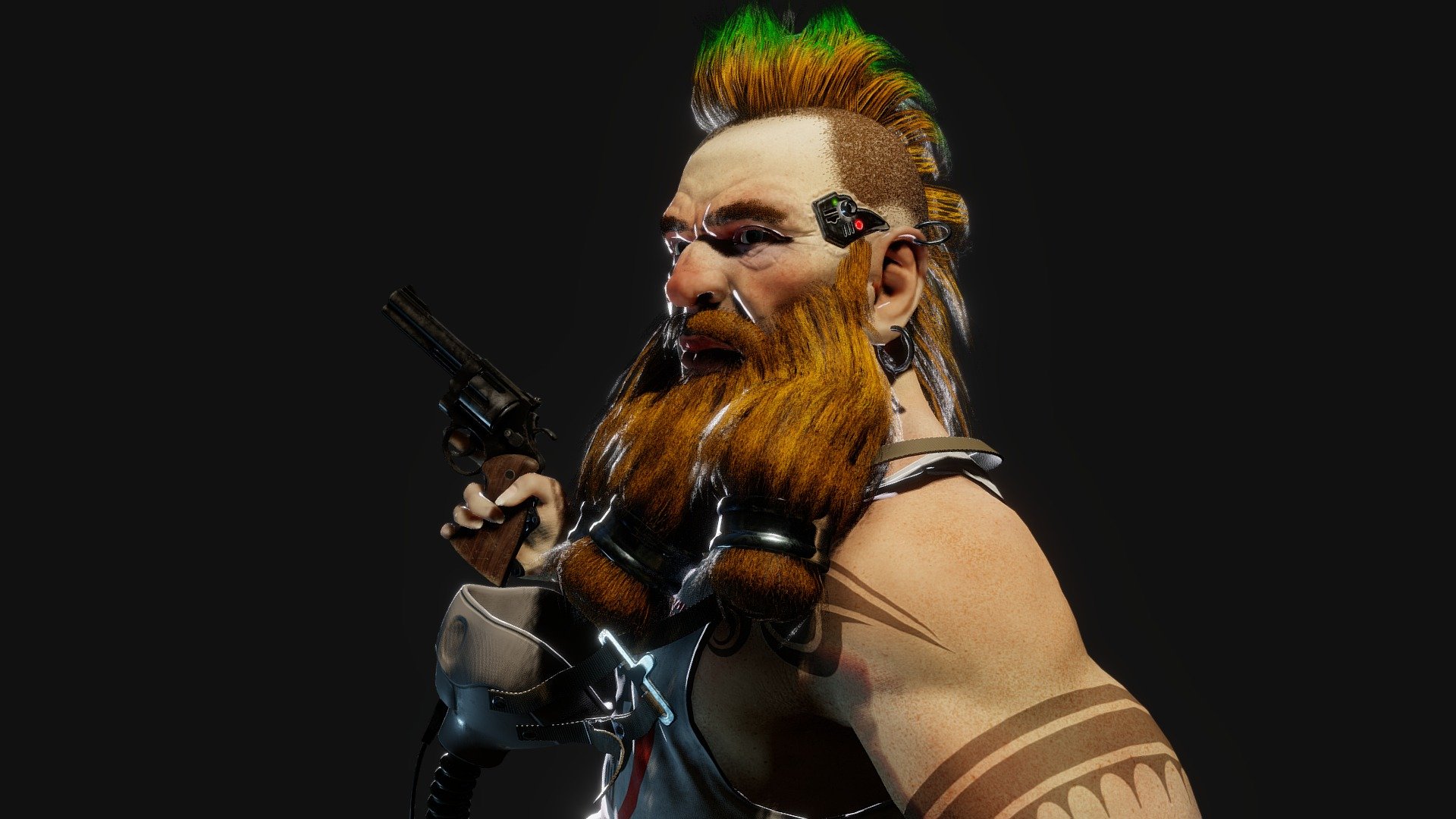 Gunner Dwarf Pose A - 3D model by Rocky (@RockNBurn) [72fd4f6] - Sketchfab
