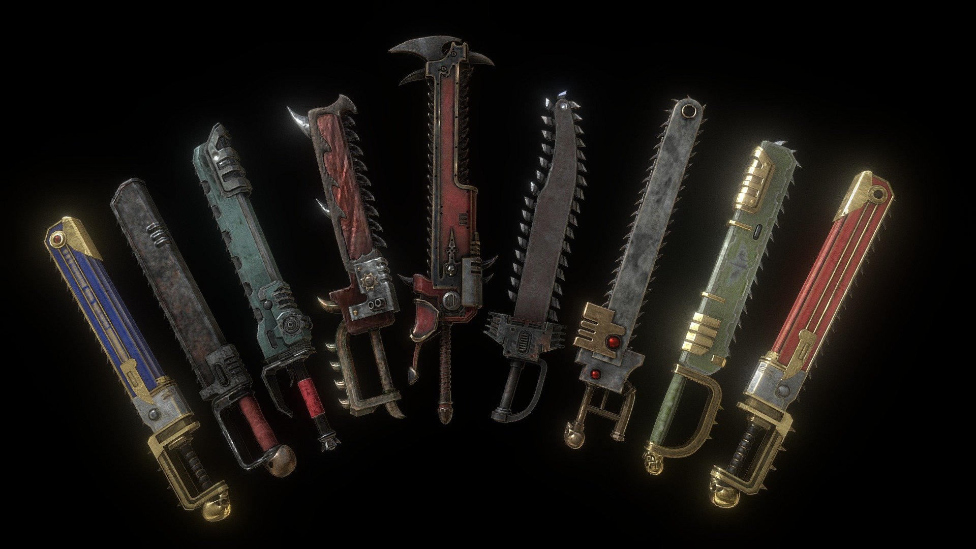 DEFINITIVE CHAINSAW SWORDS COLLECTION - 3D model by mister_monopoly ...