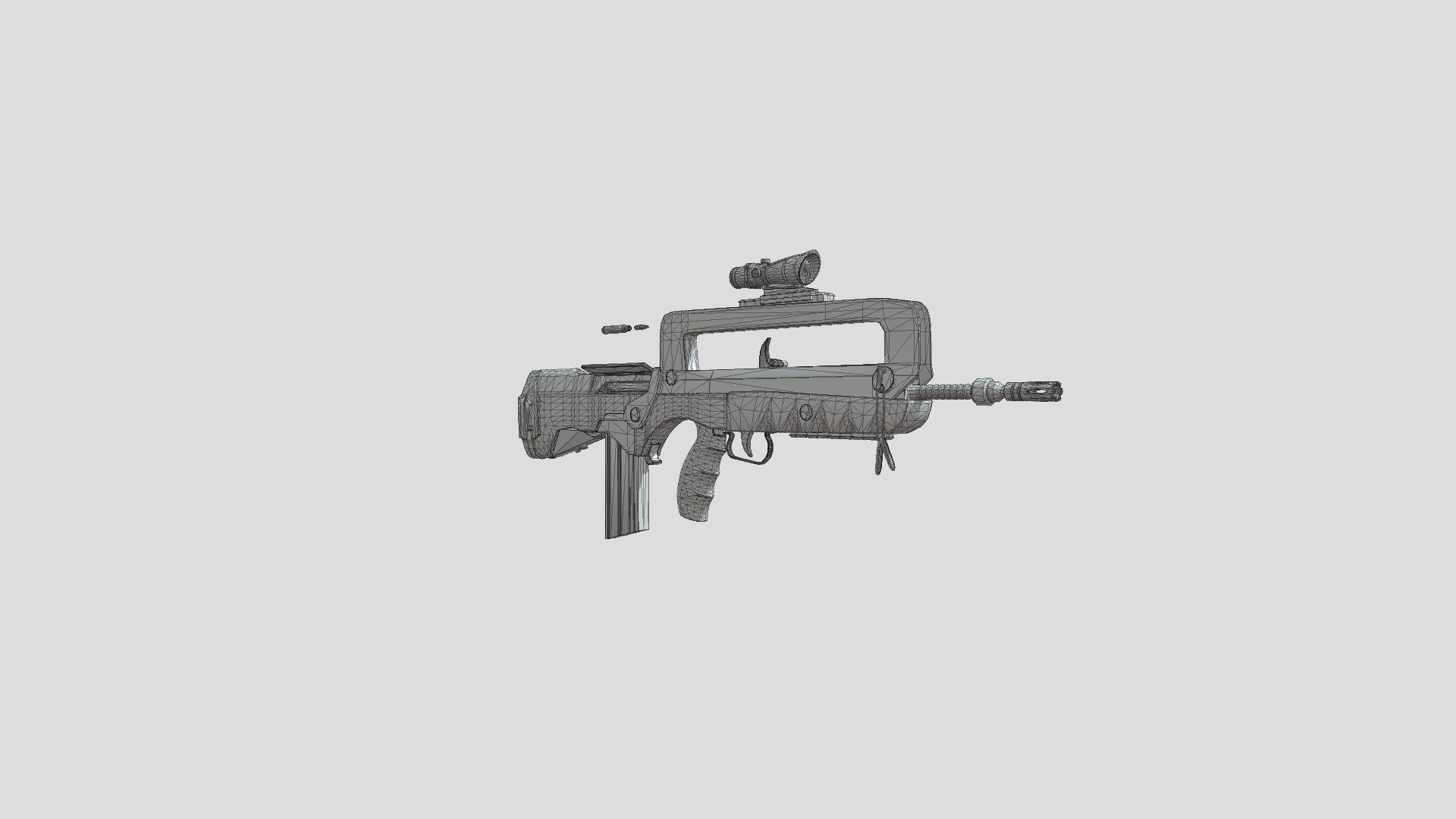 Famas LowPoly - 3D model by b020072i [7303bbb] - Sketchfab