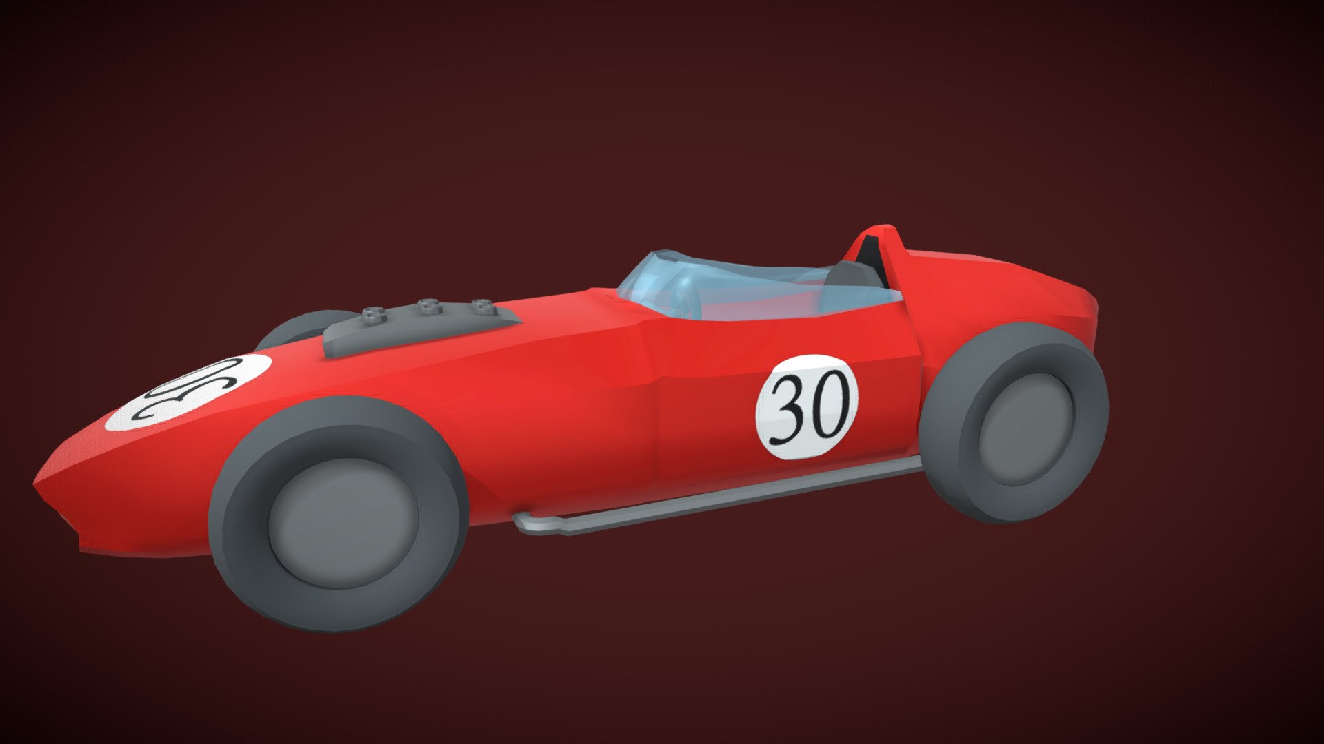 Old Ferrari Inspired Racing Car - 3D model by Andre B. L. Vieira ...