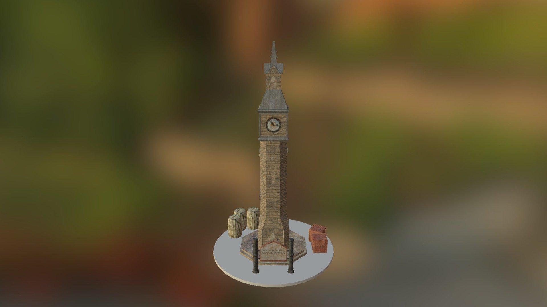 Tower Model - 3D model by Stormyb3n [7304d46] - Sketchfab