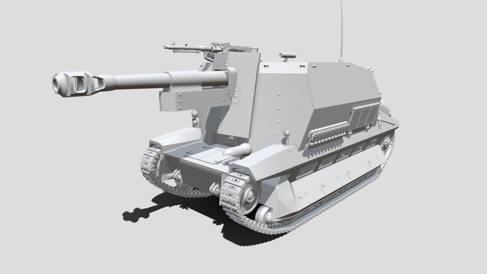 Le FH 16 (Sf) Auf Geschützwagen FCM 36(f) - 3D model by Zenislew ...