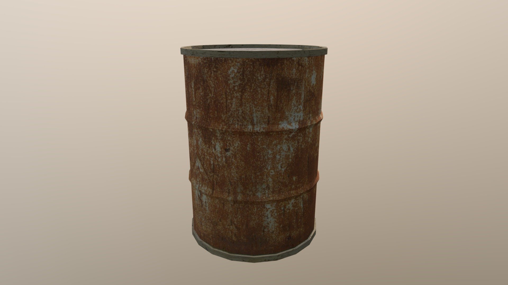 Rusty Barrel - 3D model by lkrober [7307fd0] - Sketchfab