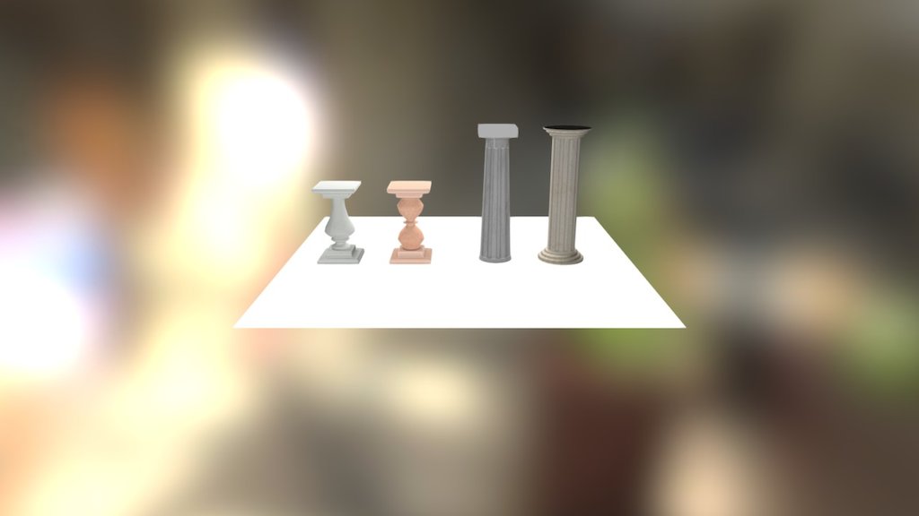 Column and Plinth - 3D model by Mattias509 [730a335] - Sketchfab