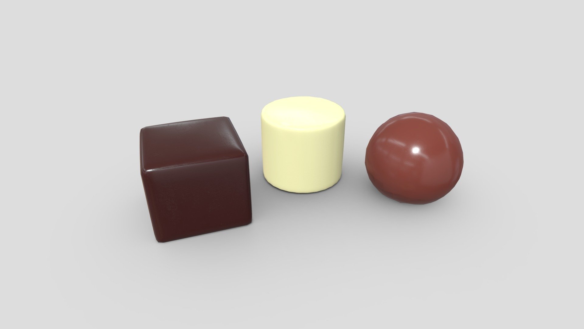 Pralines - Buy Royalty Free 3D model by plaggy [730b341] - Sketchfab Store