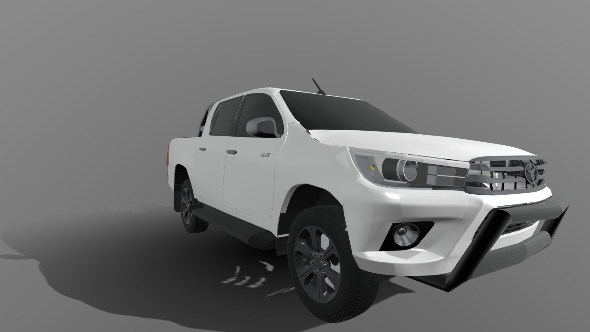 2017 Toyota Hilux LowPoly 3D Model - 3D model by vitesh89 [730eed5 ...