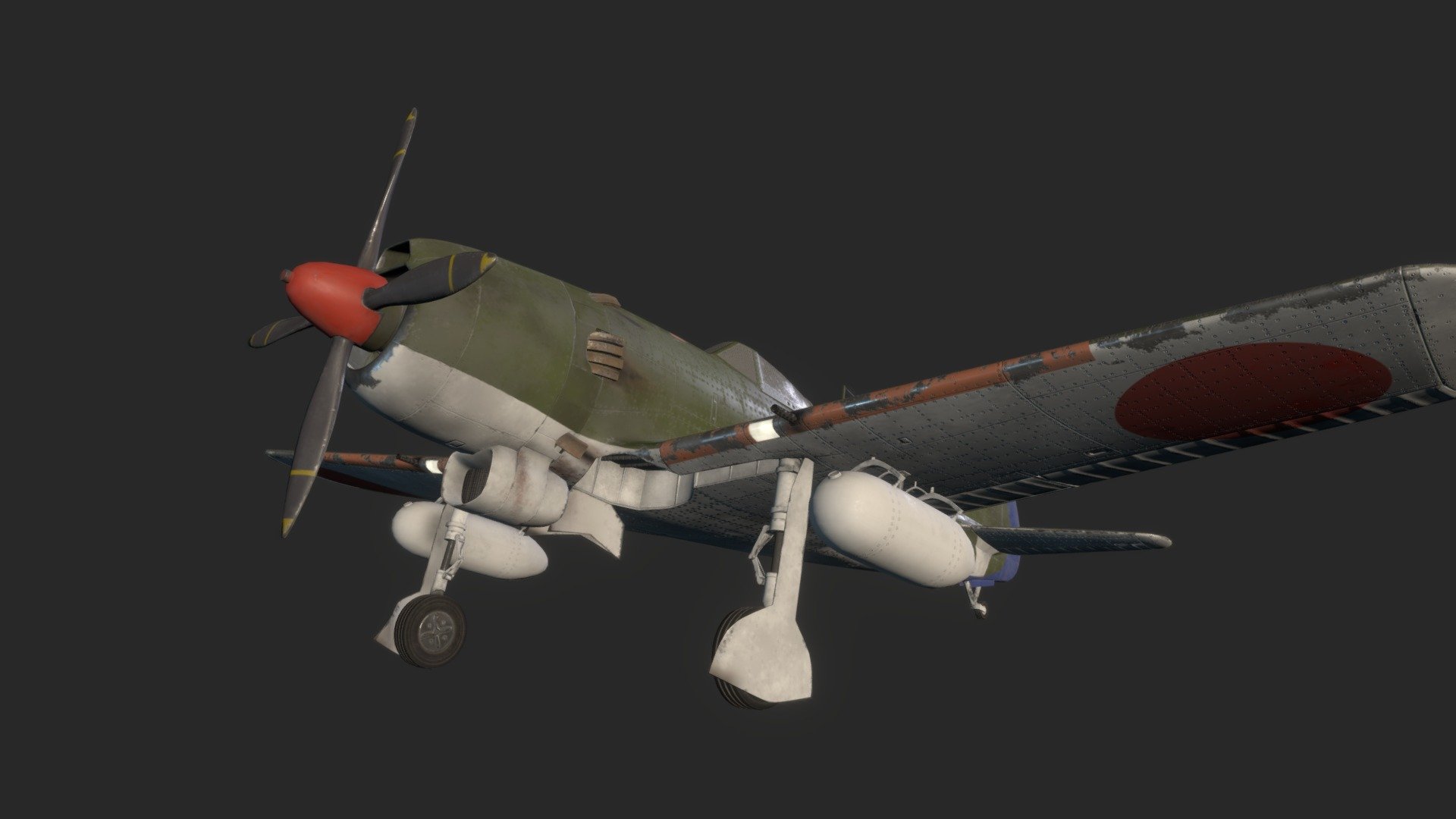 Nakajima Ki-84 Hayate - 3D model by anton.call.me.pls [730efec] - Sketchfab
