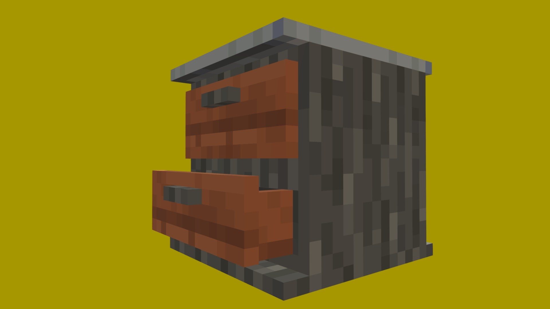 {Minecraft} Acaica Wooden Draws (open) - Download Free 3D model by ...