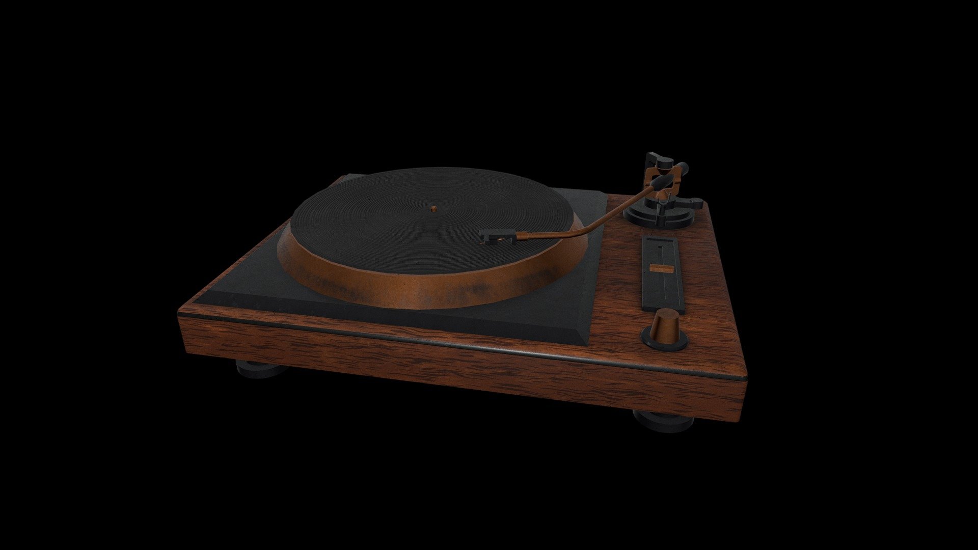 vinyl_player_model - 3D model by KhalilHayanKRIFA [73102d8] - Sketchfab