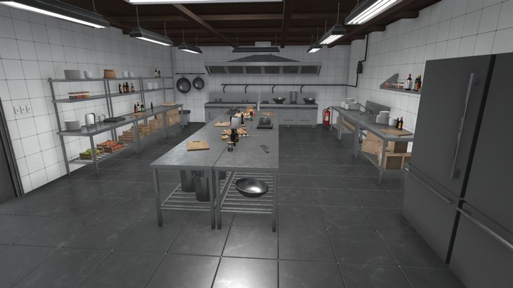 Restaurant 3D models - Sketchfab