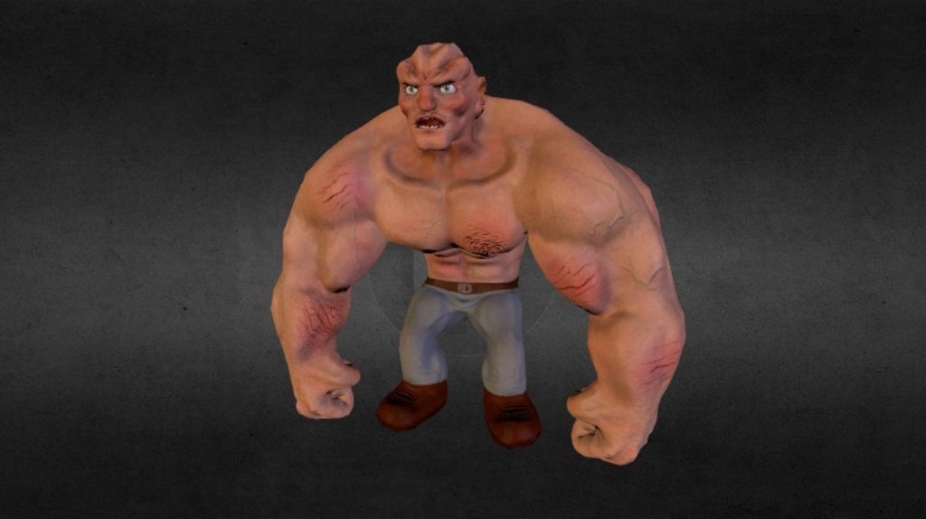 Game Muscle Guy - 3D model by piacenti [73149fa] - Sketchfab