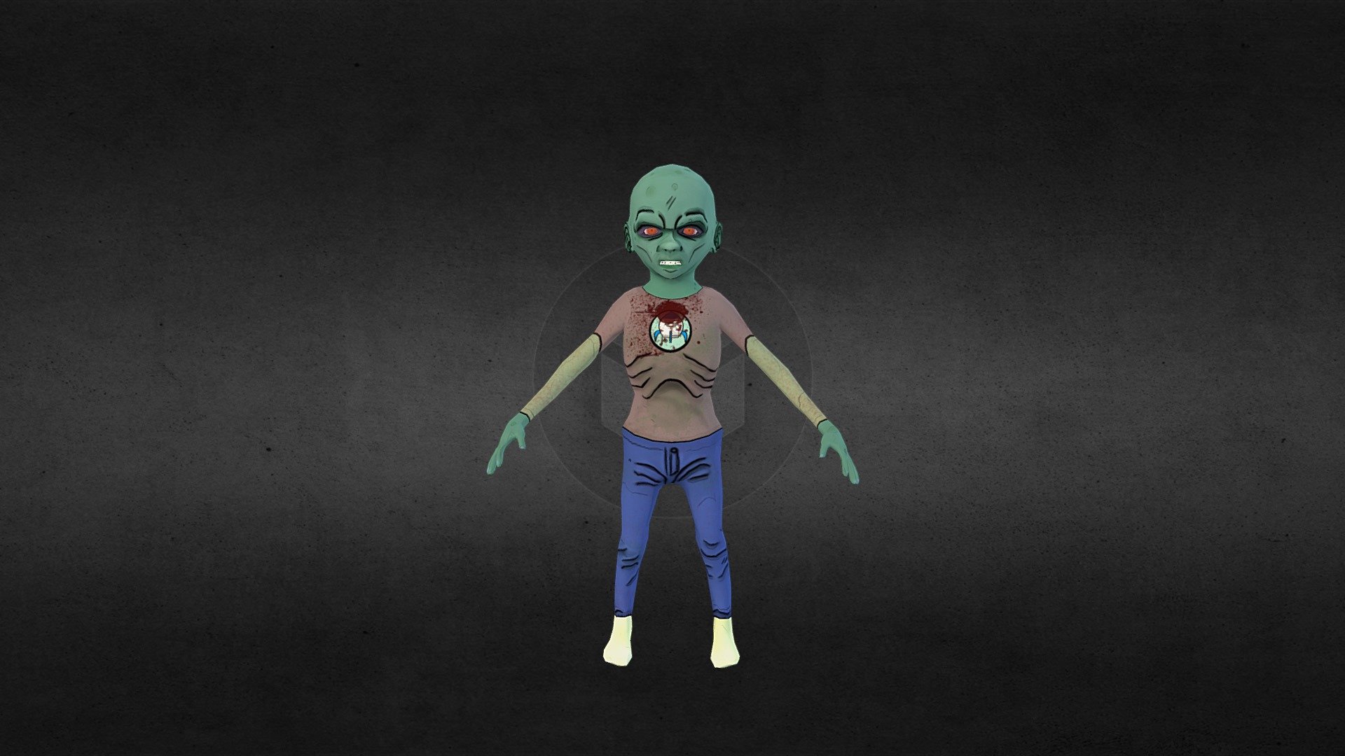 Imp Boy Zombie - 3D model by Alex Dunning (@thedarkpoof) [7316c59 ...