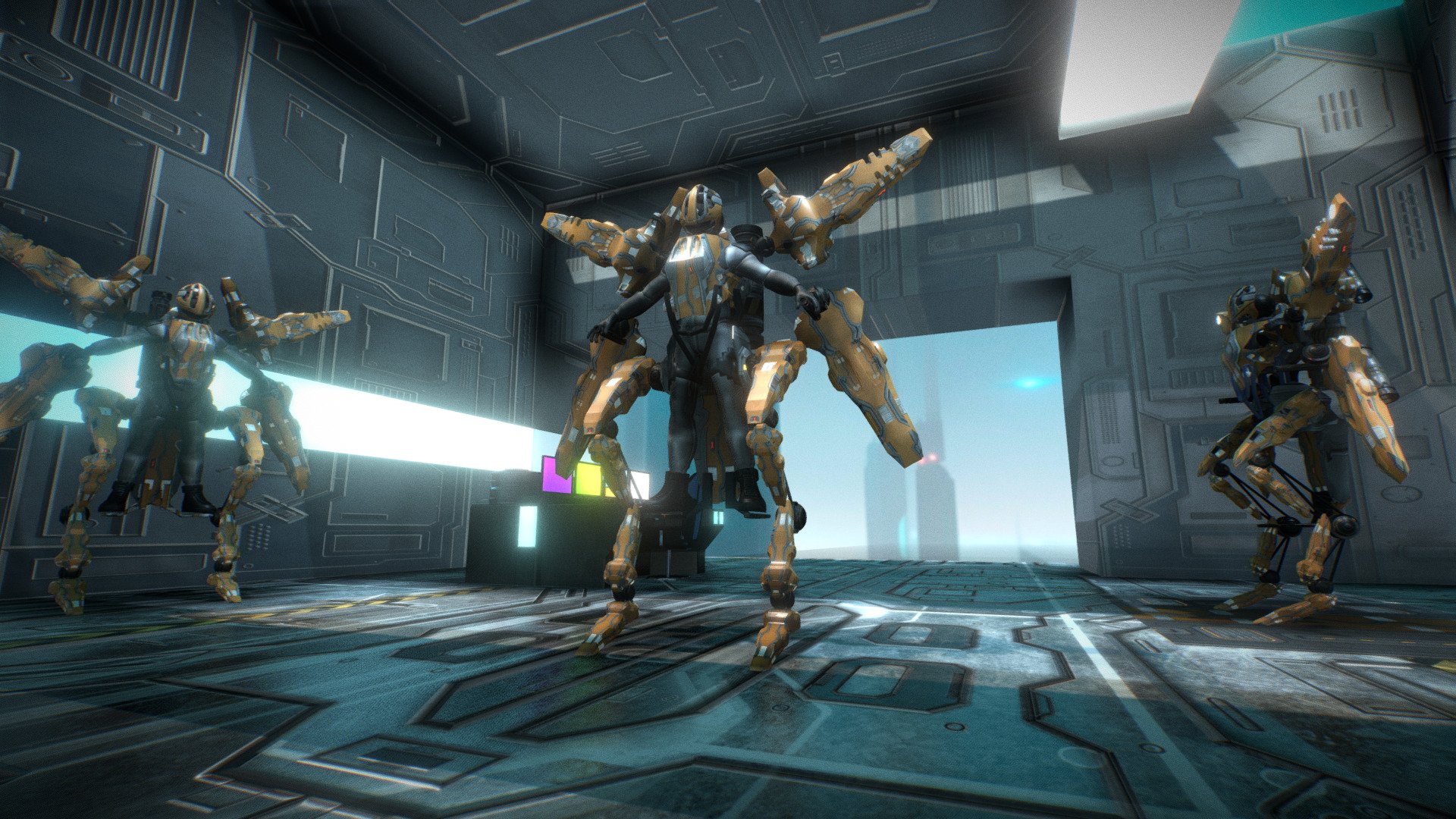 Sci Fi Mech Lab Scene - 3D model by VertaScan [731a054] - Sketchfab