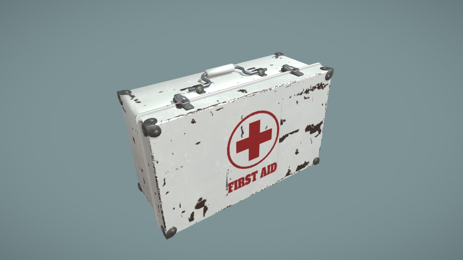 Vintage First Aid Kit - 3D model by Luis David (@ldpfdev) [731b350 ...