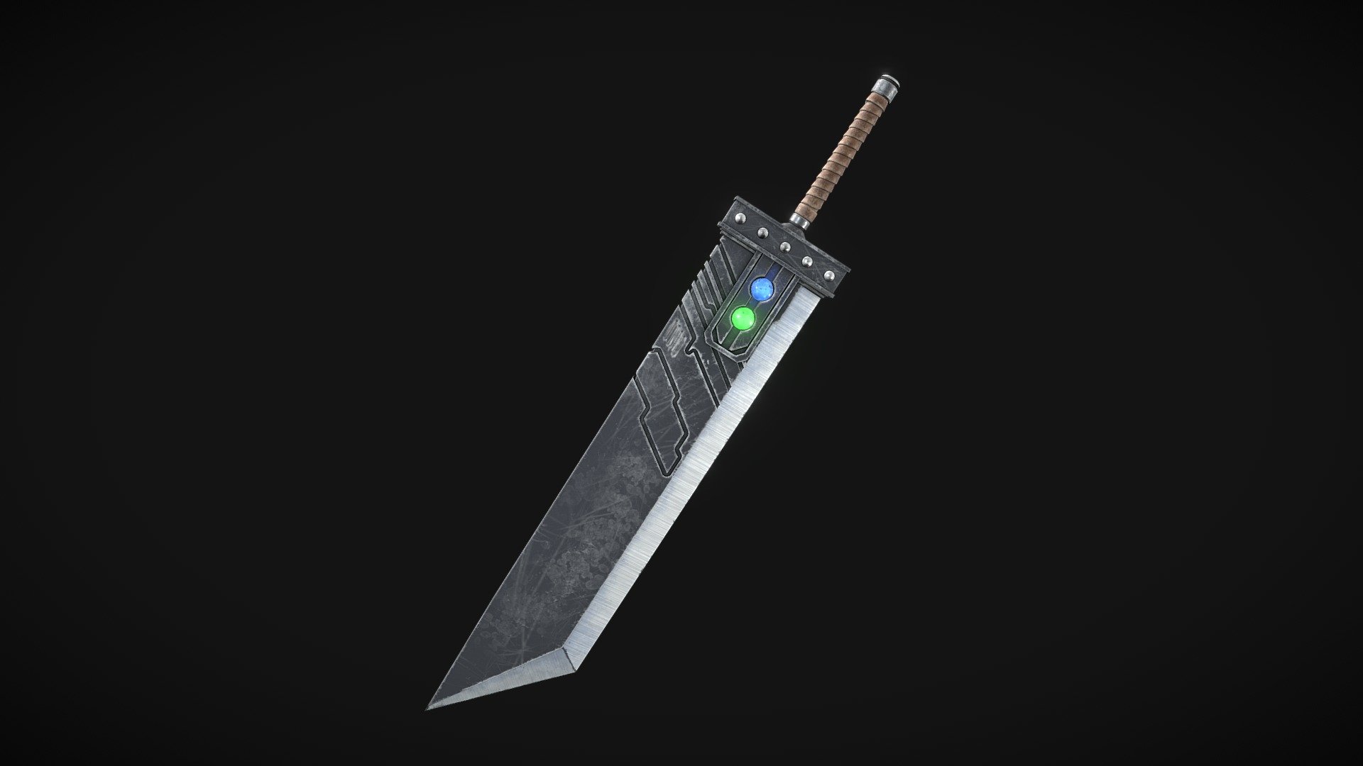 Buster Sword - Final Fantasy 7 - 3D model by Justin Collins (@justinmc ...
