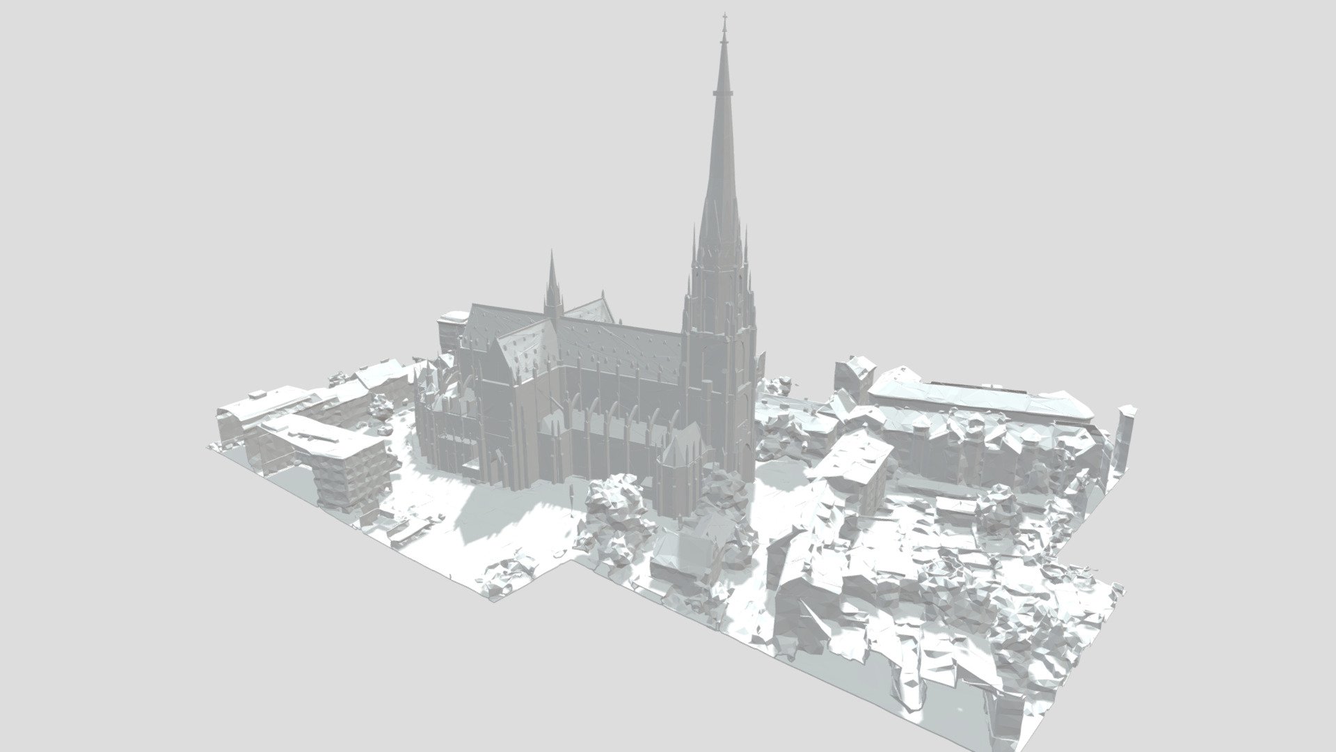 Marien Dom Linz - 3D model by Koko Guevara (@jorge.kokodiaz) [731f253 ...