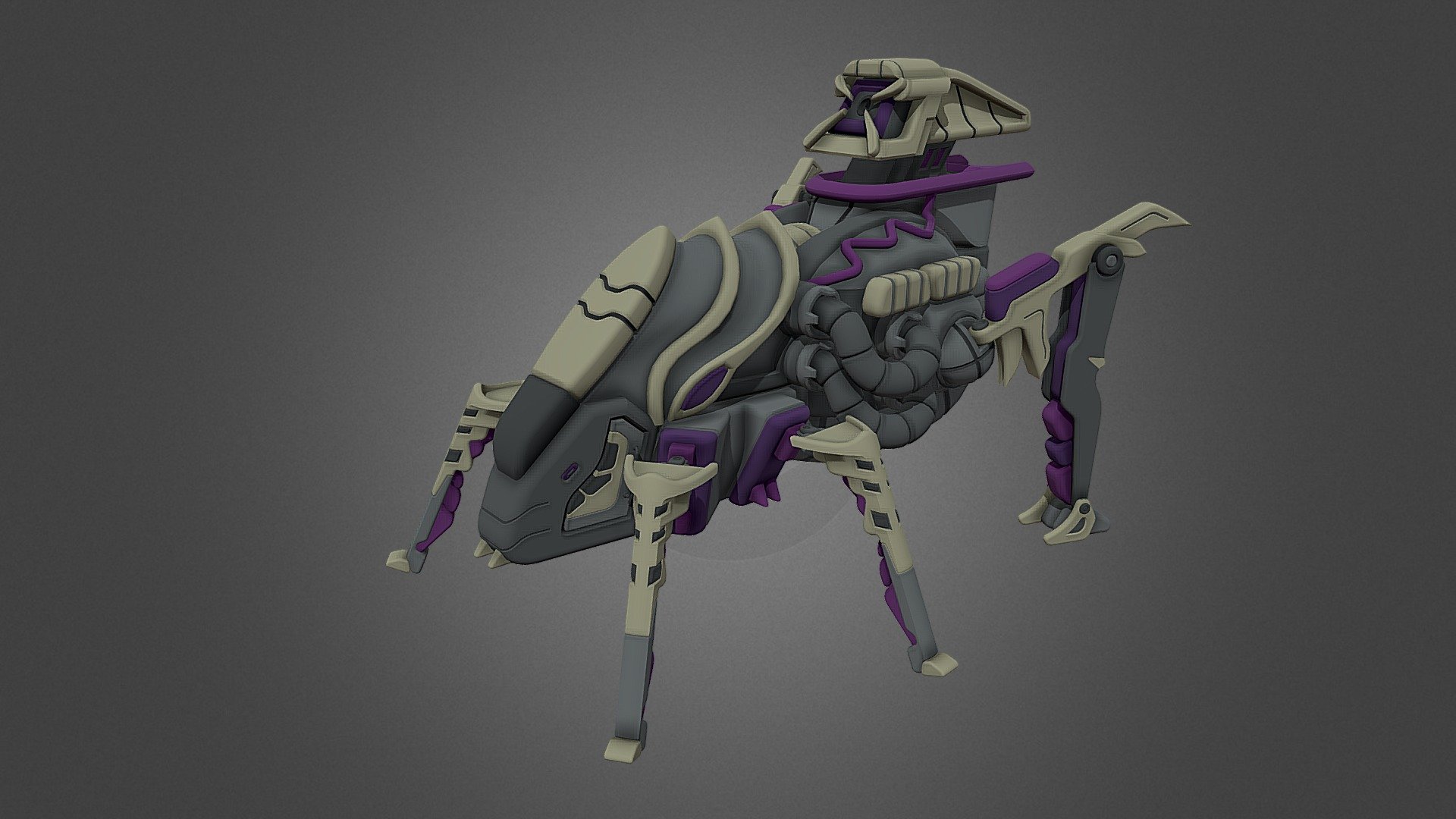 Alien Spider Mech - 3D model by Andrew Kmet (@andrewkmet) [7320ef9 ...