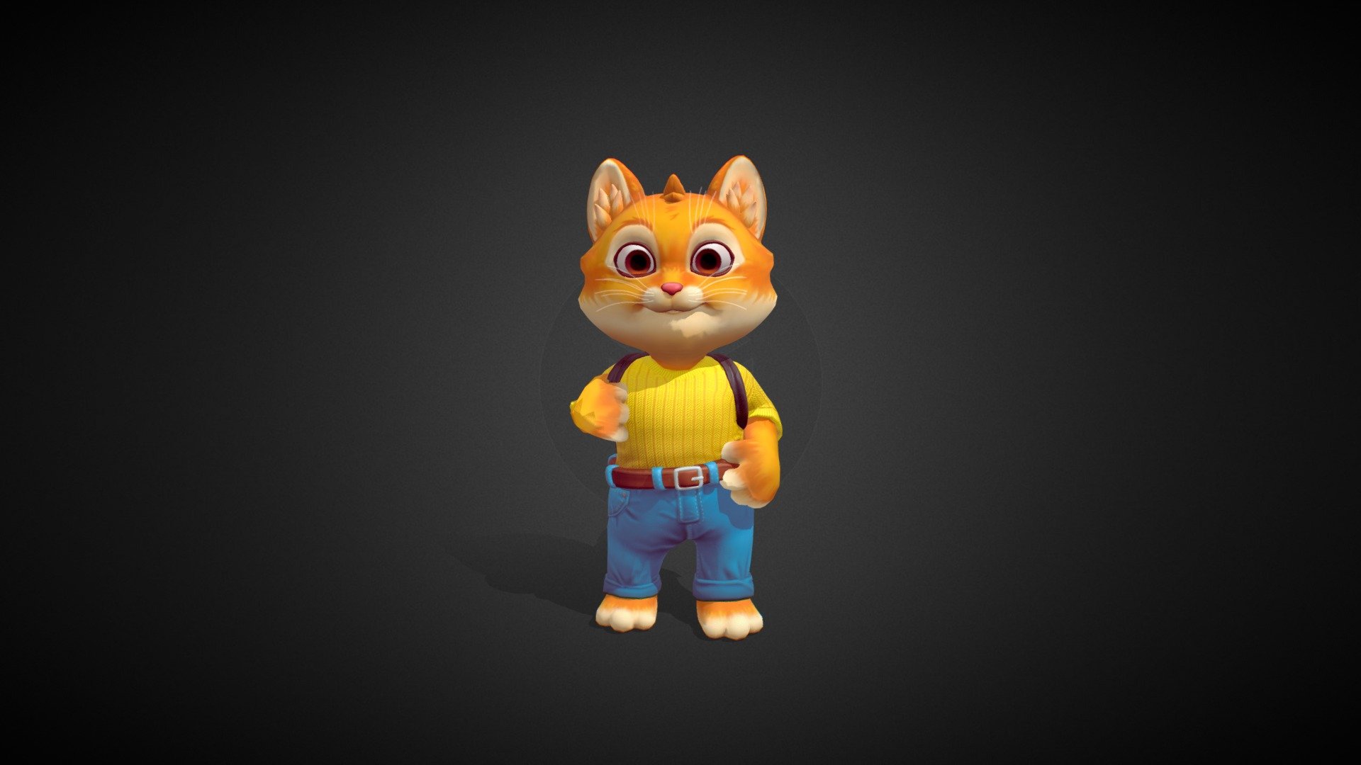 Kitty animation - 3D model by pingpong (@pingpong367) [7320fc4] - Sketchfab