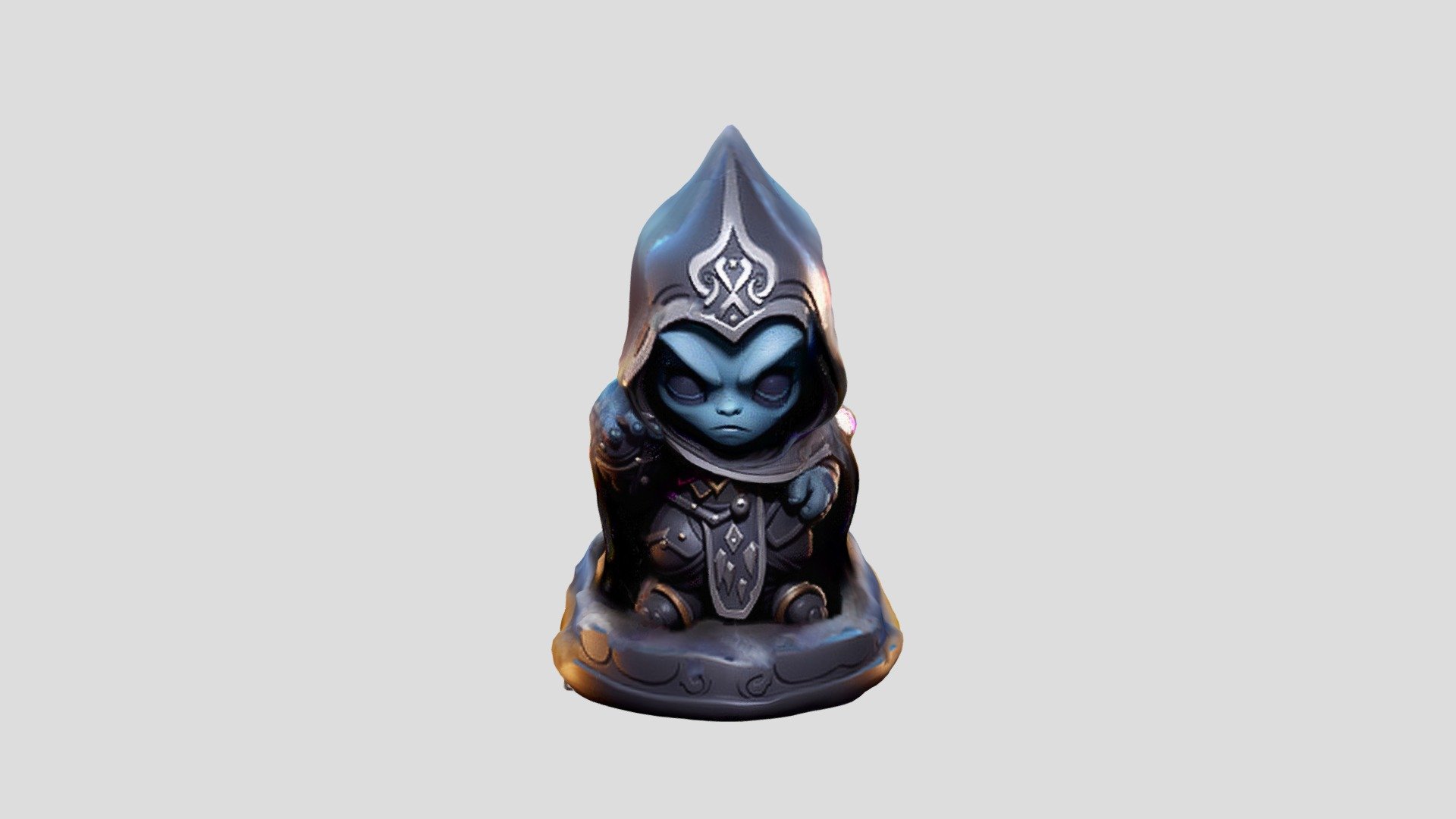 Chess Piece A black and white chess piece, po - Download Free 3D model ...