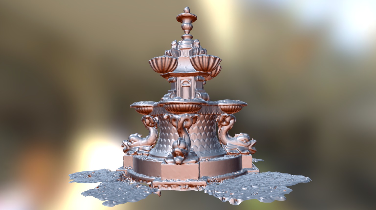 Huntington Library Fountain - Download Free 3D model by trnio [7325231 ...