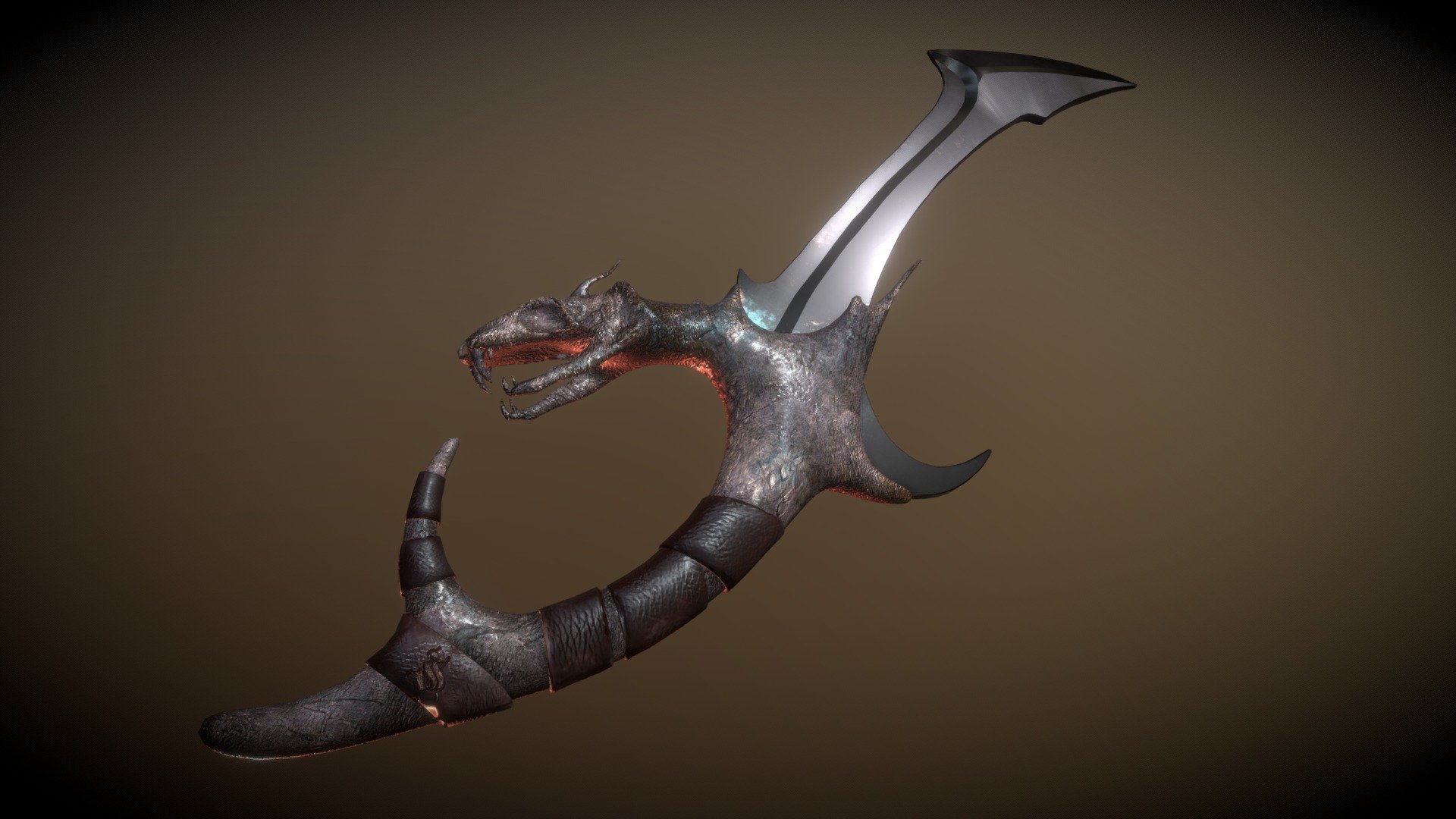 Dagger dragon - Download Free 3D model by neon_dust (@h_miller ...