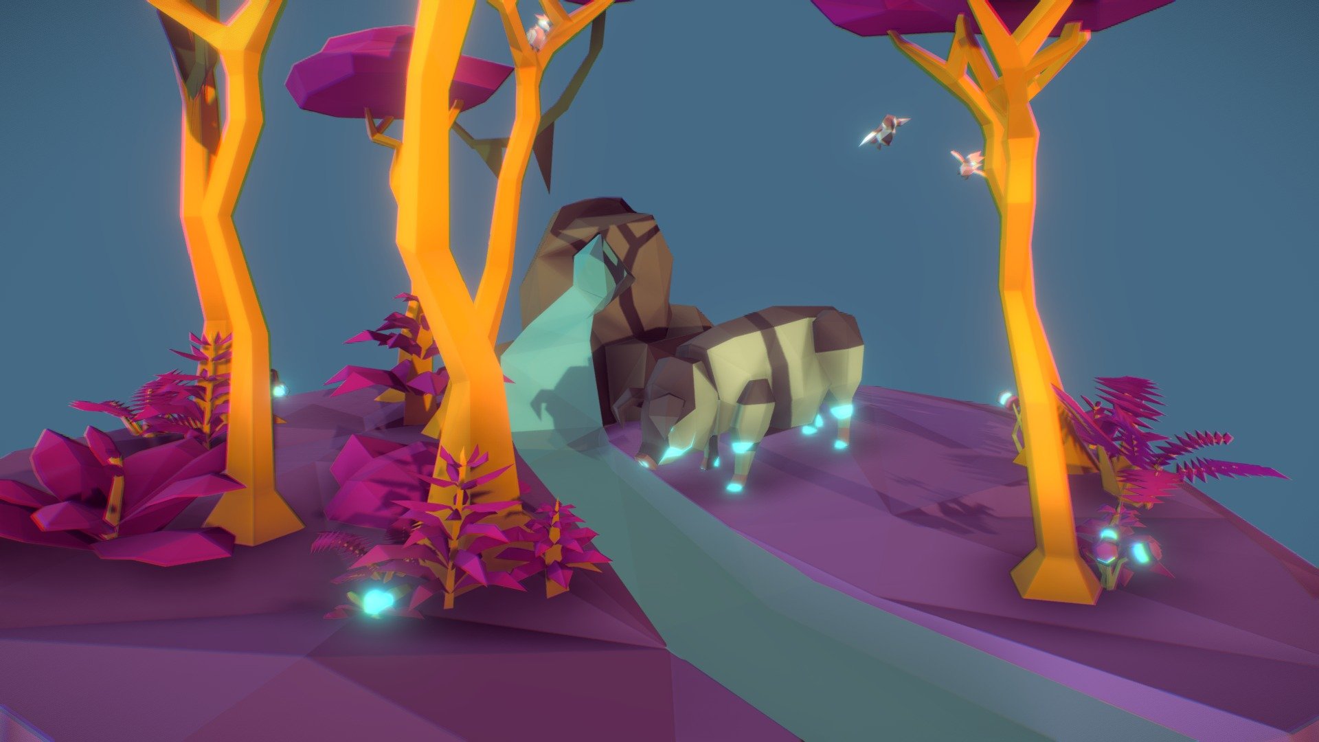 Morphite Pig drinking - Download Free 3D model by Polygonal Mind ...