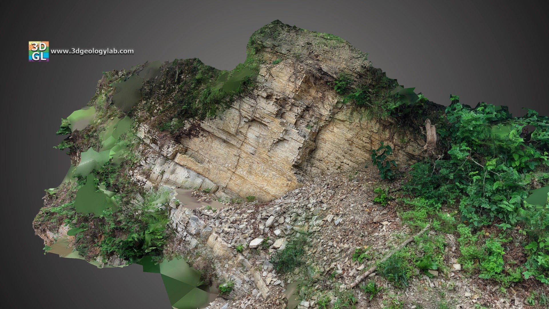 Outcrop (JuMi2) - 3D model by 3D Geology Laboratory (@3DGeologyLab ...