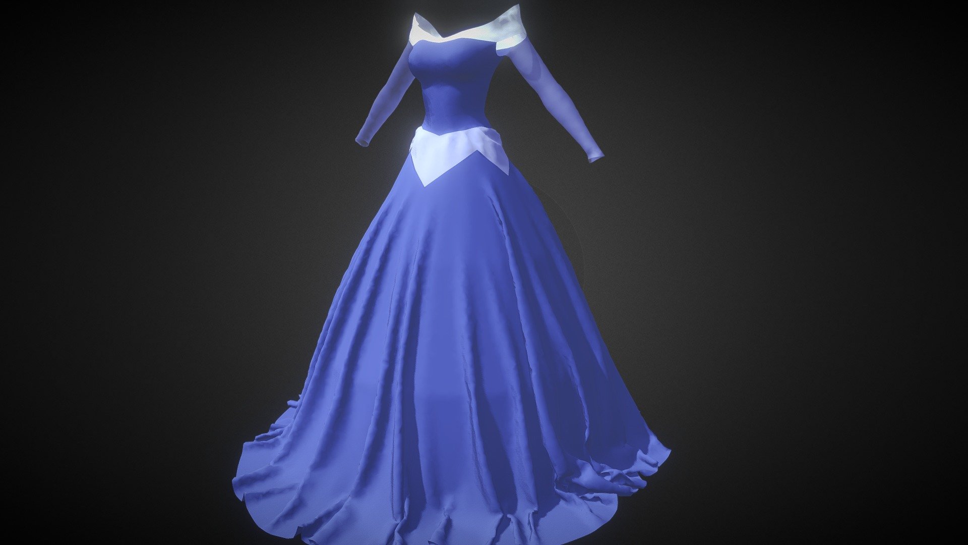 Aurora Dress from Sleeping Beauty - Buy Royalty Free 3D model by ...