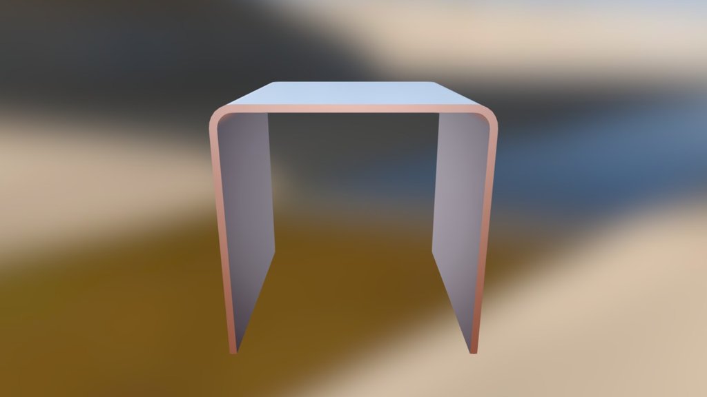 End Table - #02 U Shaped 353 - 3D model by The Plexi Store ...