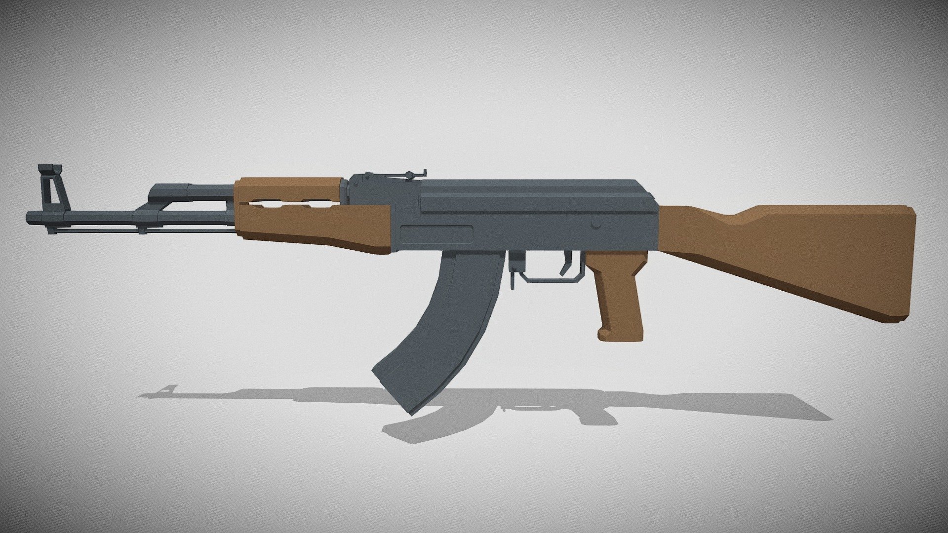 AK 47 - 3D model by JustBlender [732f420] - Sketchfab