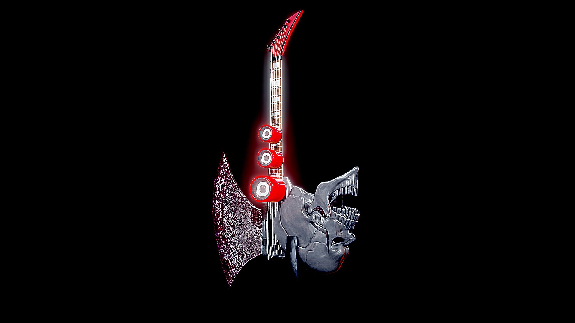 Rock speakerman titan's guitar - Download Free 3D model by photon (that ...