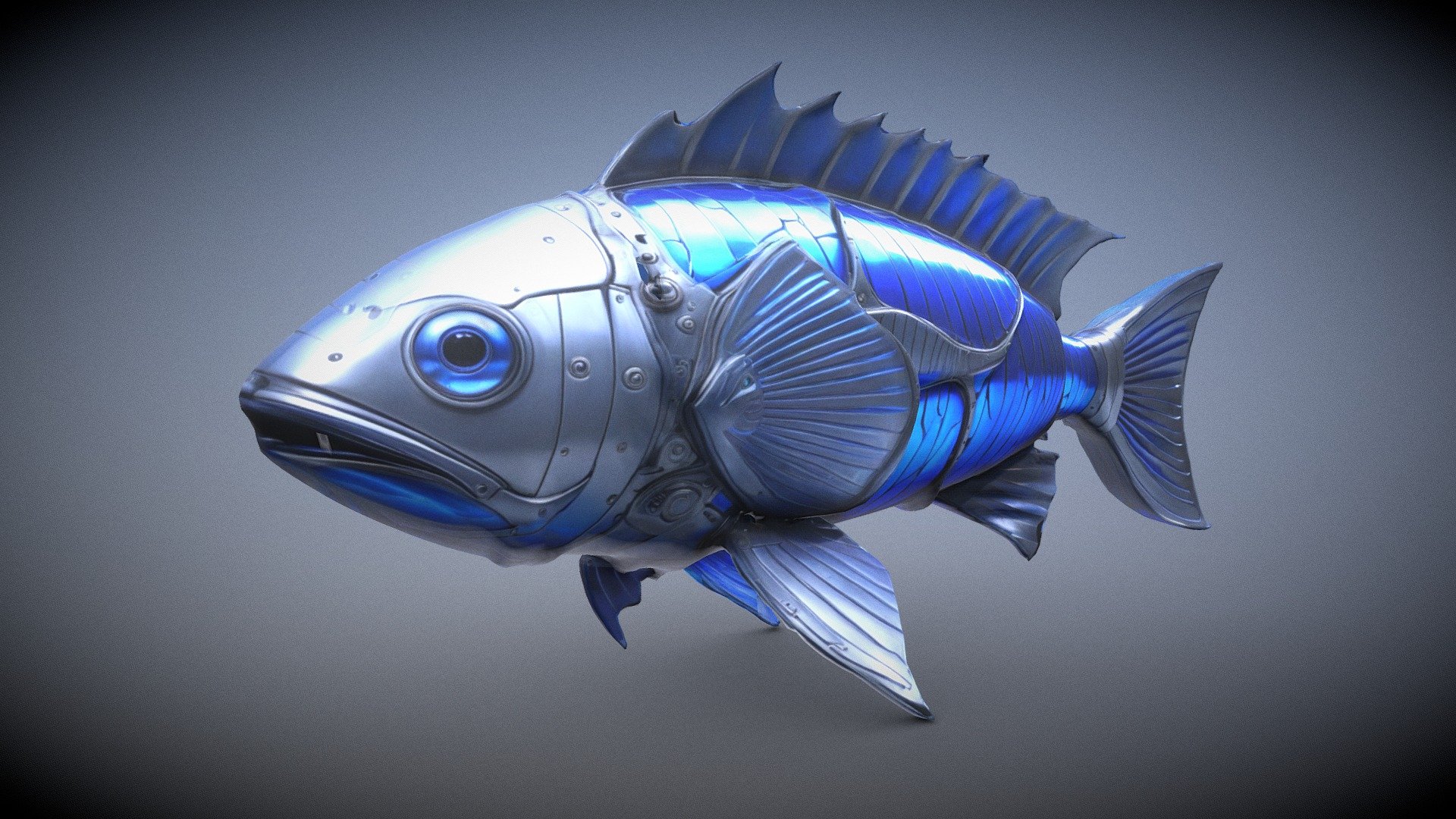 CYBER-FISH XR 1.1 - Buy Royalty Free 3D model by Marco_Romero ...