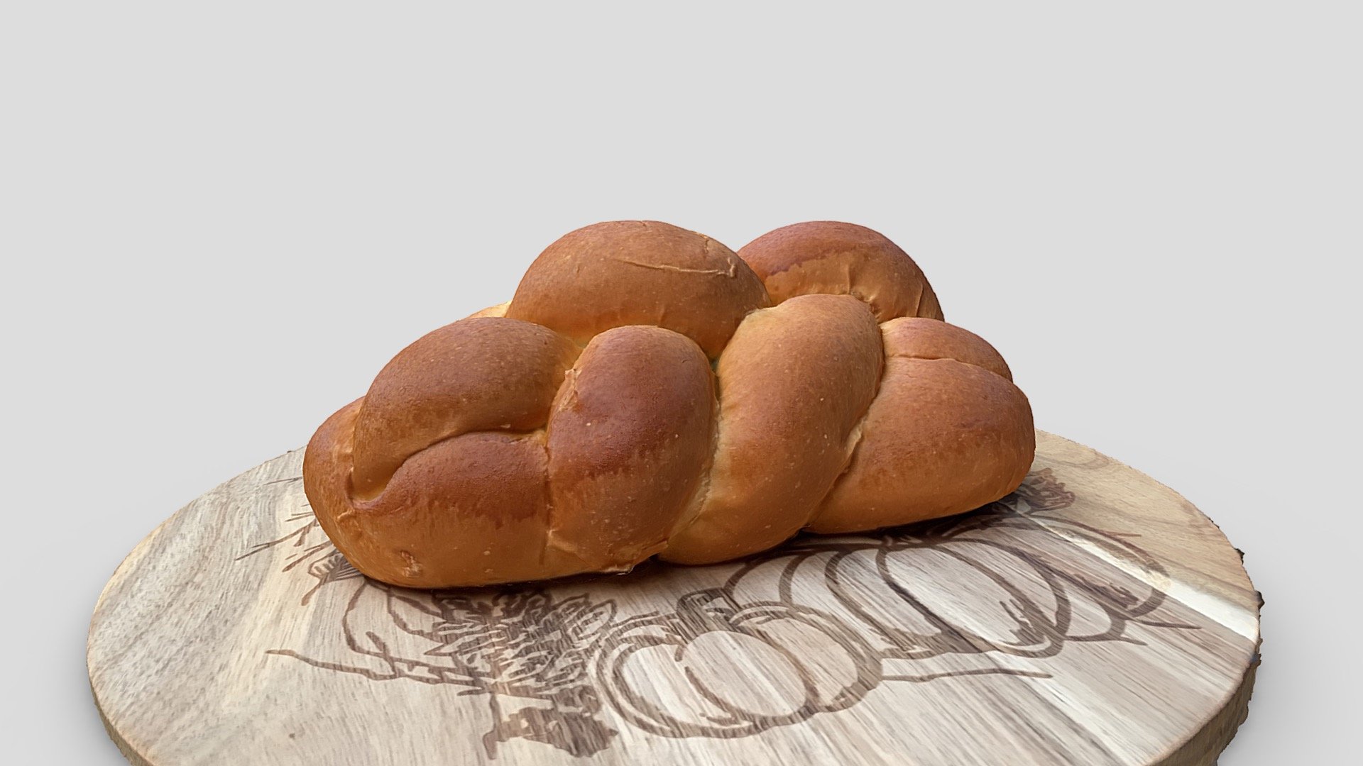 Challah Bread & Board - Buy Royalty Free 3D model by M Parkinson ...