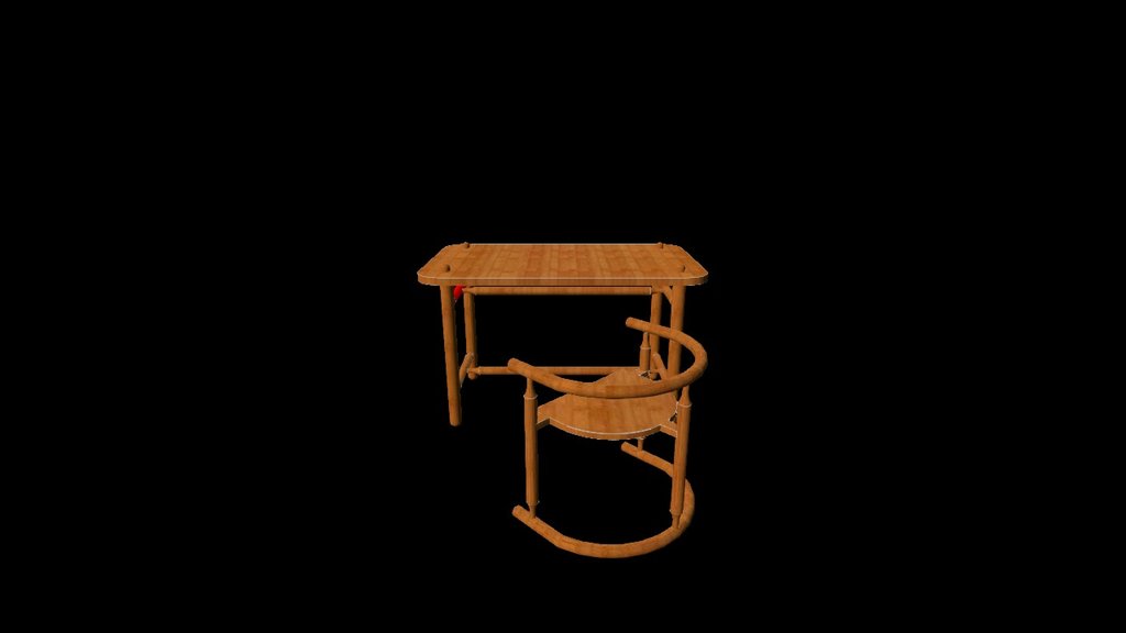 wood table - 3D model by acgrafix [7332835] - Sketchfab