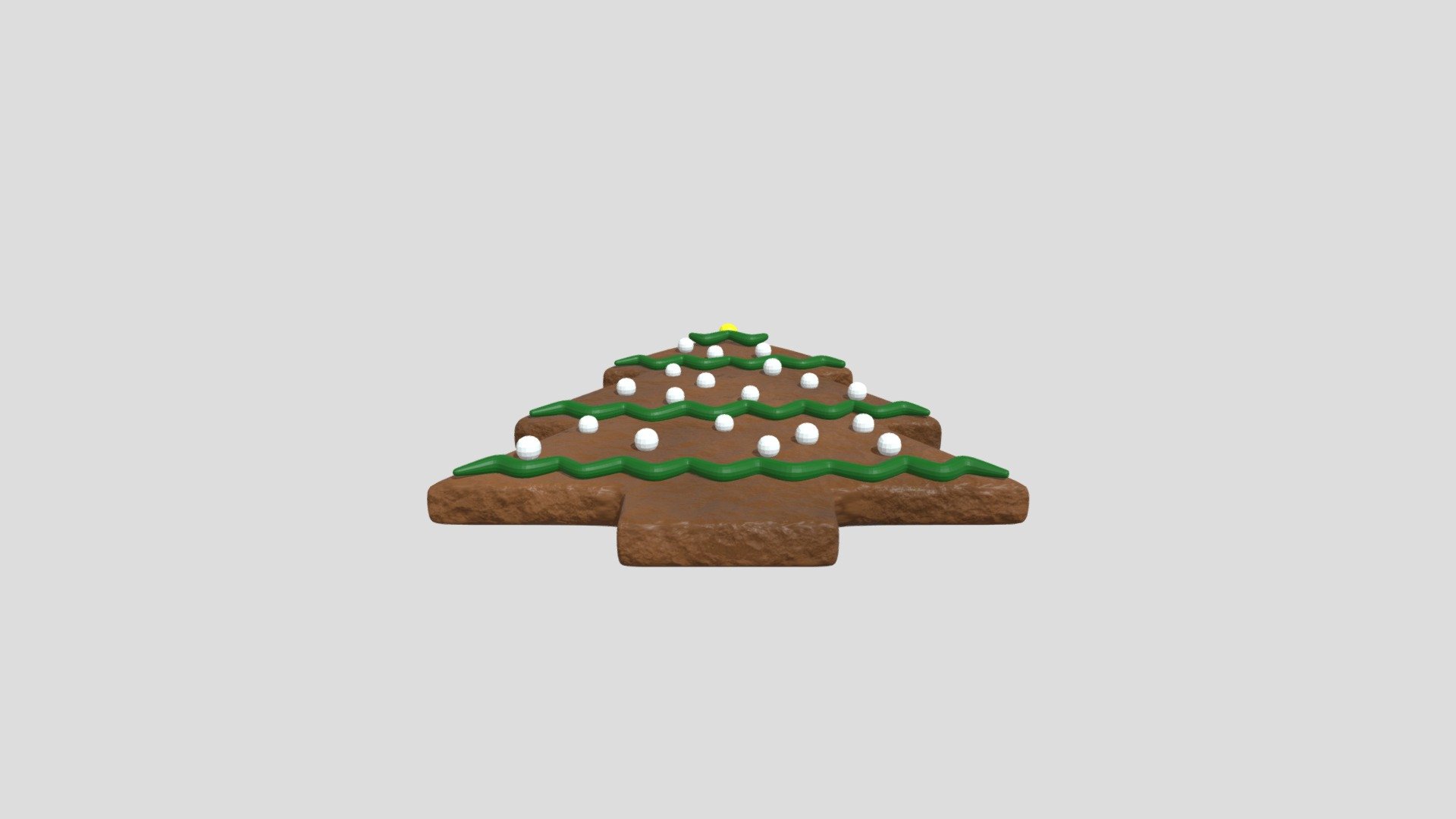 Gingerbread Christmas Tree - 3D model by sparklewolfie [7332dbc ...
