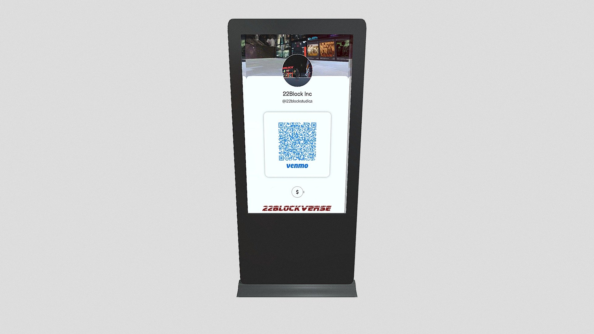 Venmo_kiosk 22block - Download Free 3D model by 22blockverse ...