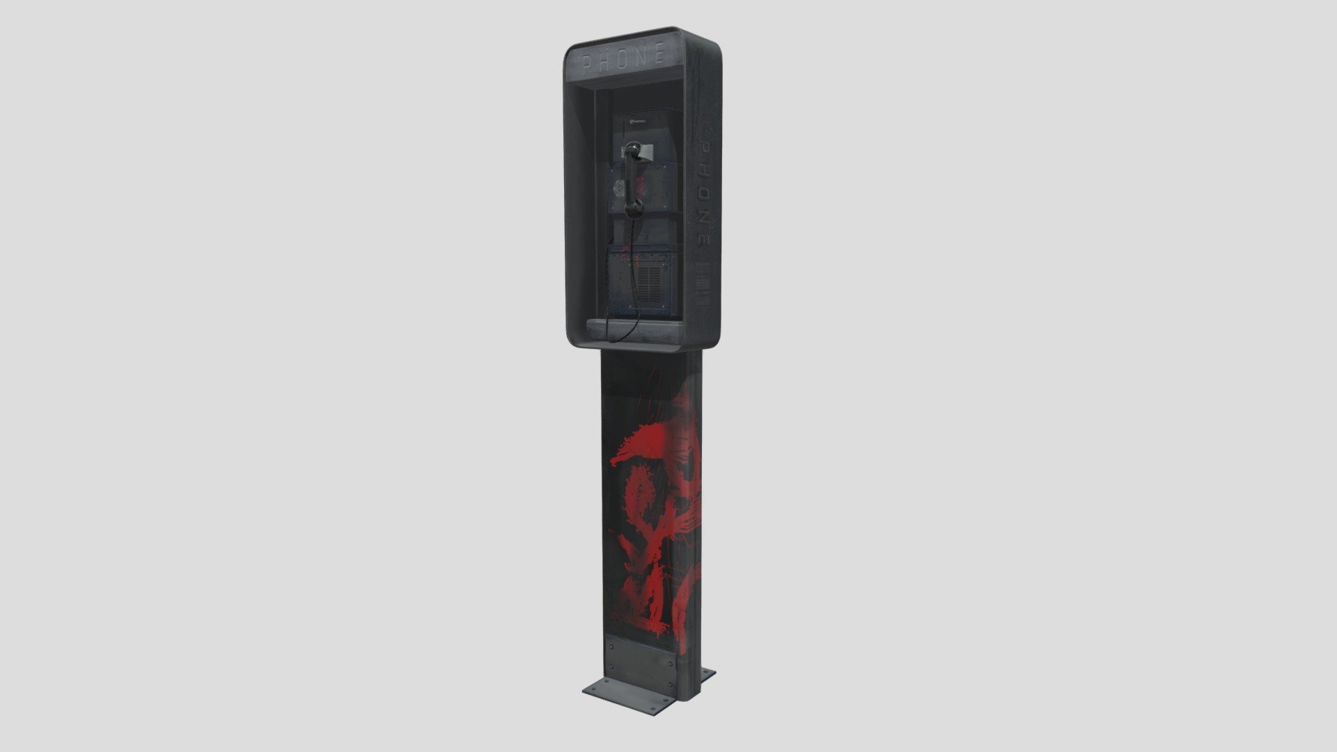 Phonebooth - 3D model by Charlotte Atwill (@atwillc) [7338ecb] - Sketchfab