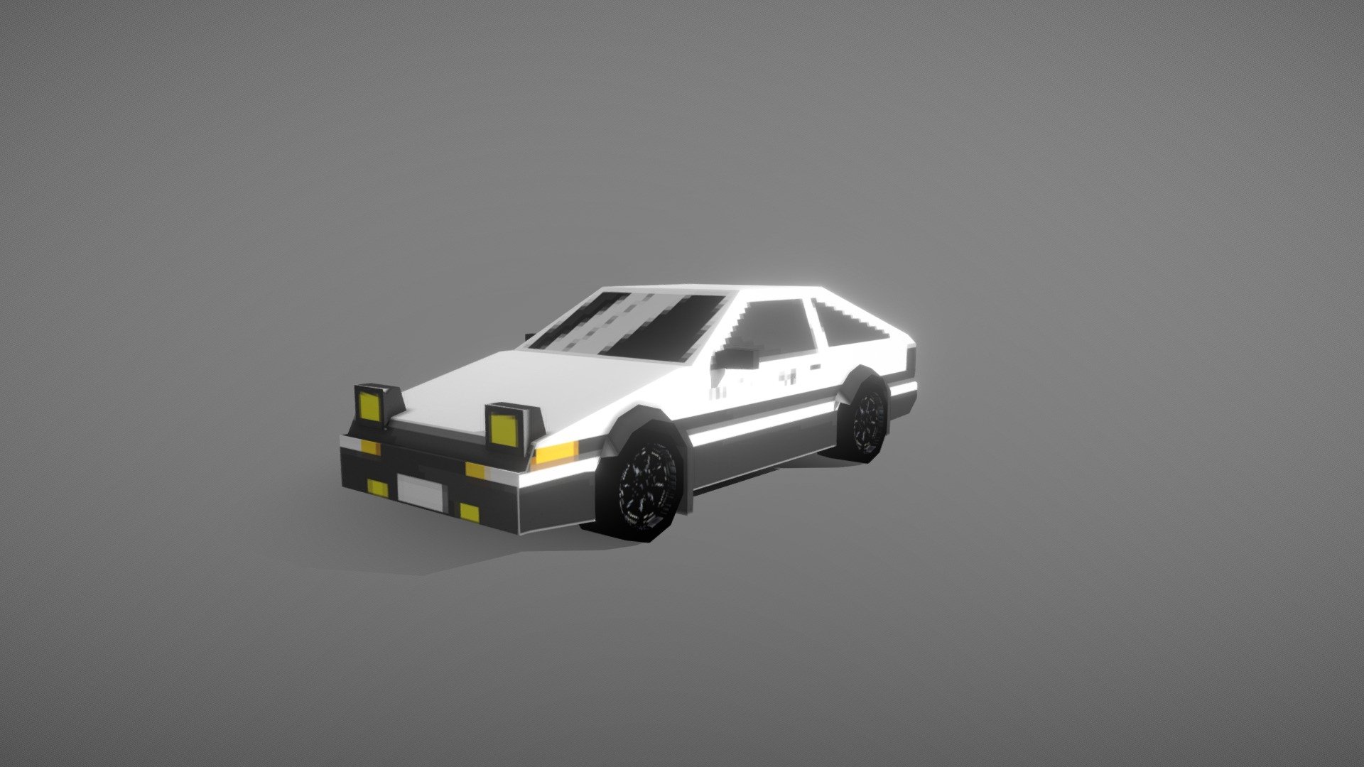 Pixel art Initial D toyota - Download Free 3D model by Noah (@Noahouou ...