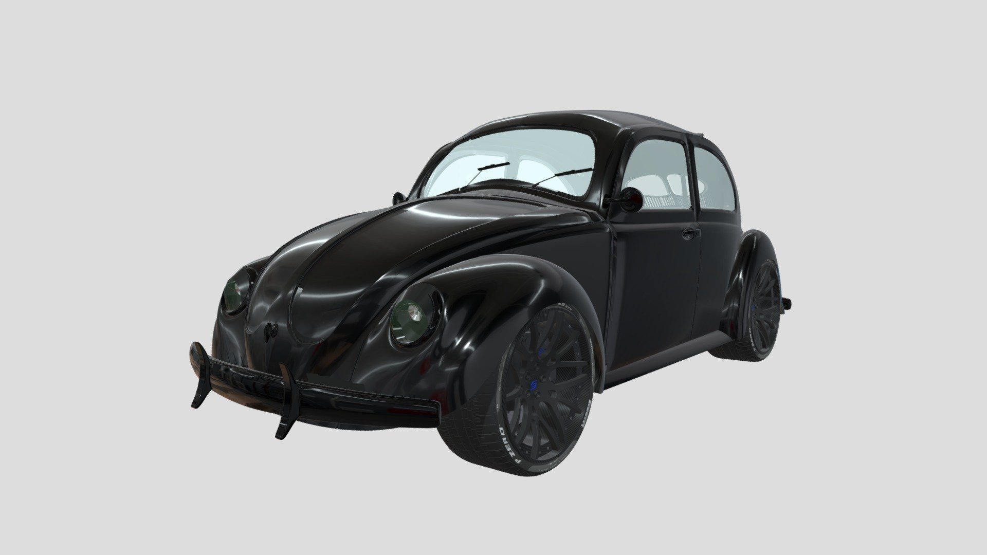 VW BLACK Racing Bug Beetle - Download Free 3D model by Alien1974555 ...