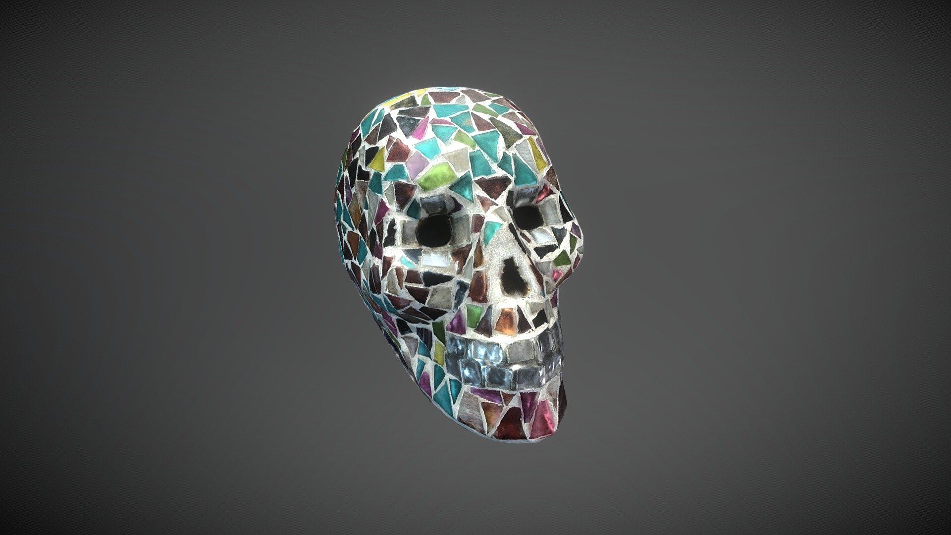 Mosaic Skull - Download Free 3D model by ultrastu (@stucmarshall ...