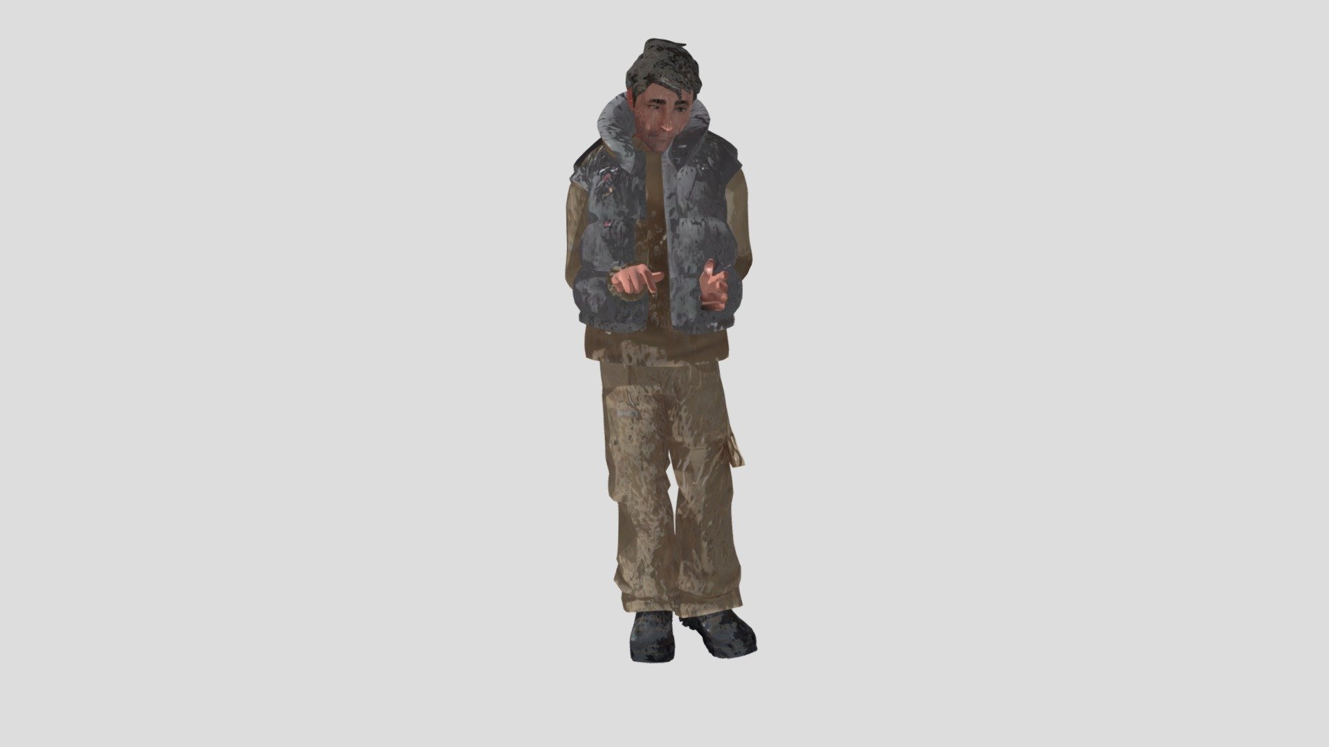 Edgar Harrell holding on to dead man - Download Free 3D model by ...
