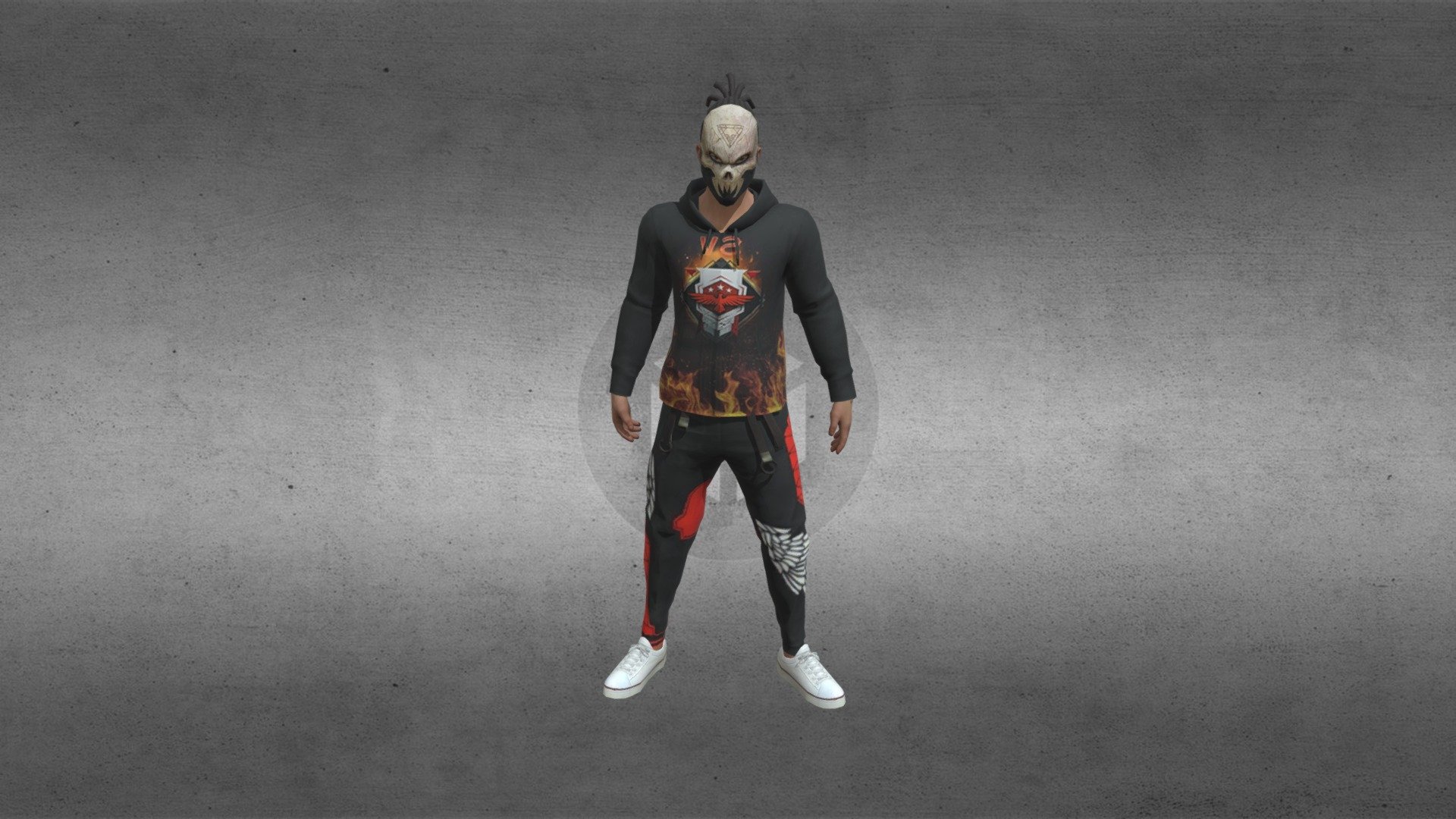 Freefire skull mask beast model by pacegaming ff - Download Free 3D ...