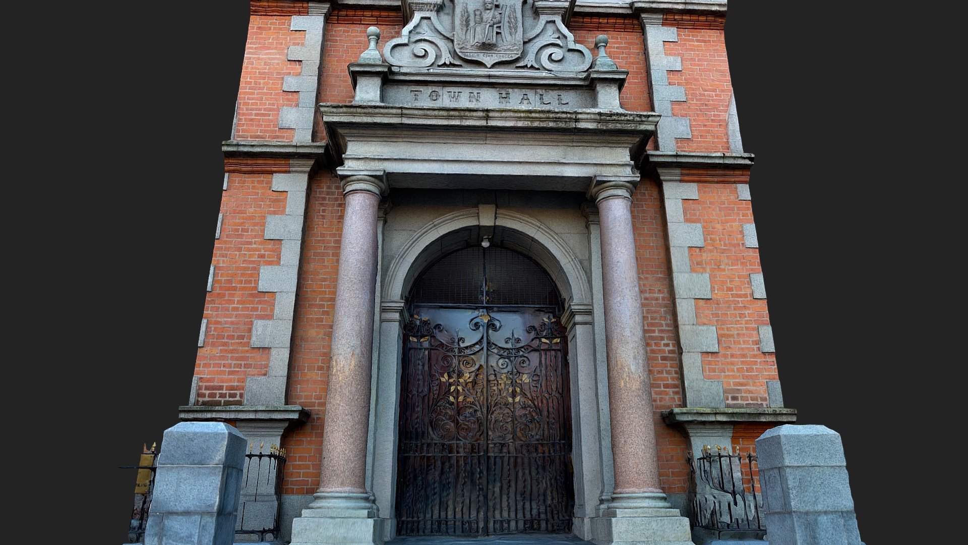Town hall doors sep 22 - 3D model by cathalmcd [733d846] - Sketchfab