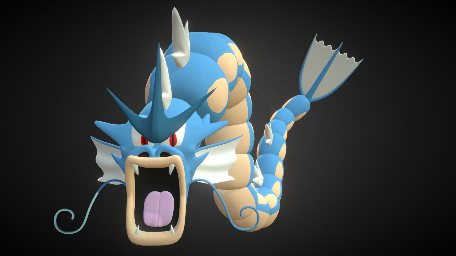 Gyarados - 3D model by Dominic Browne (@domb3026) [733ddd7] - Sketchfab