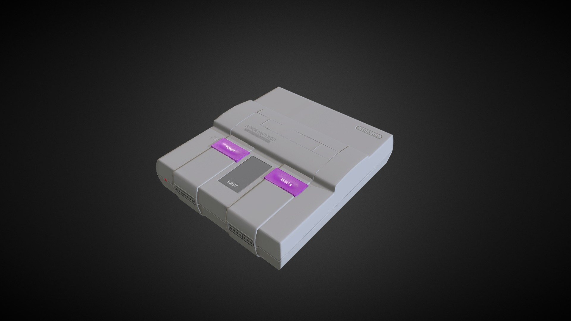 SNES - 3D model by Jwmcmanus [733fdc7] - Sketchfab