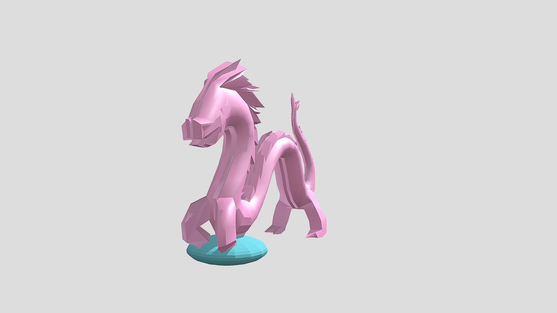 Pink Ocean Dragon - 3D model by celtaxe [734170b] - Sketchfab