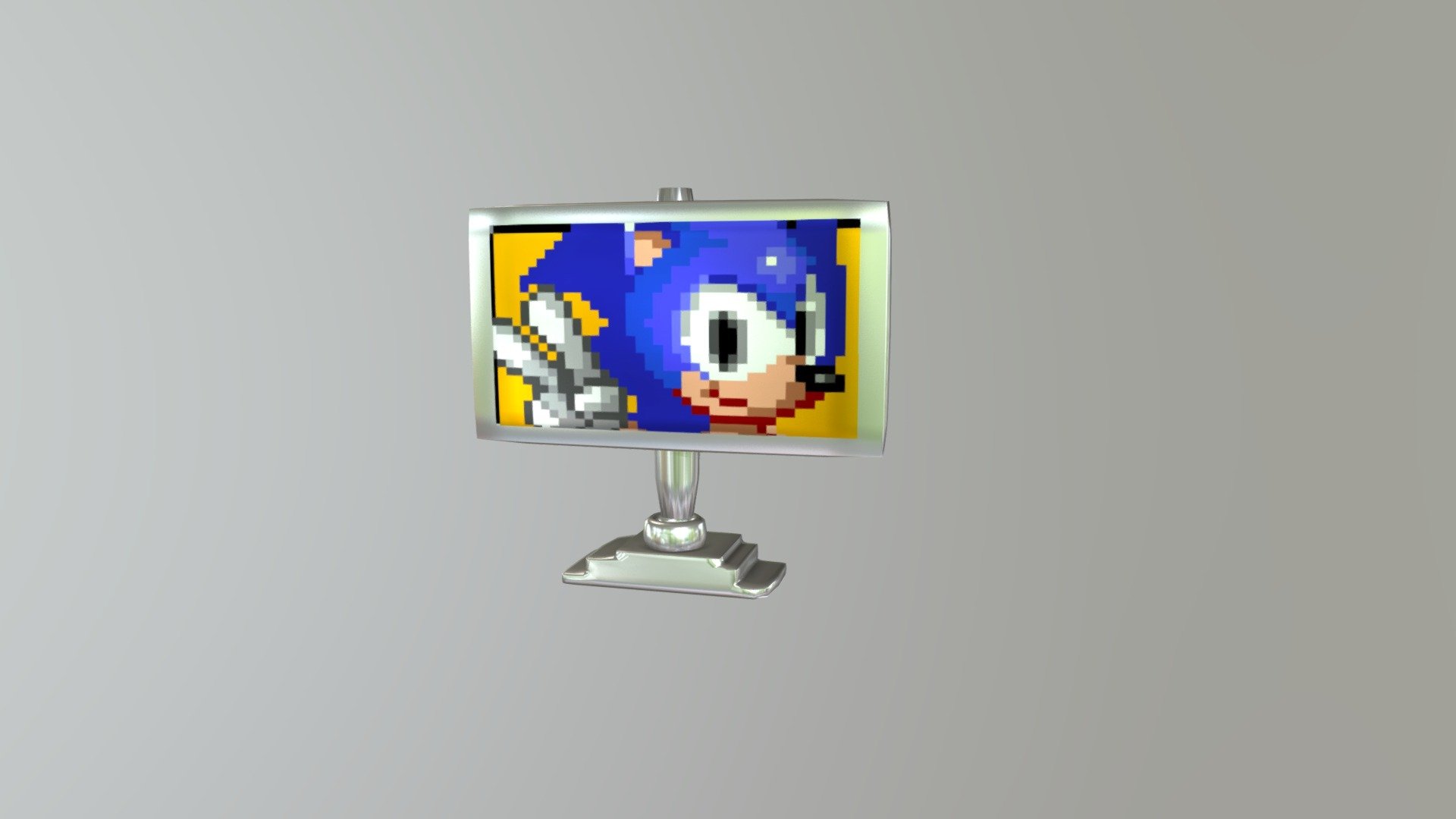 Sonic (The Hedgehog) Goal Post Game Prop - 3D model by Ojk114 [7343df9 ...