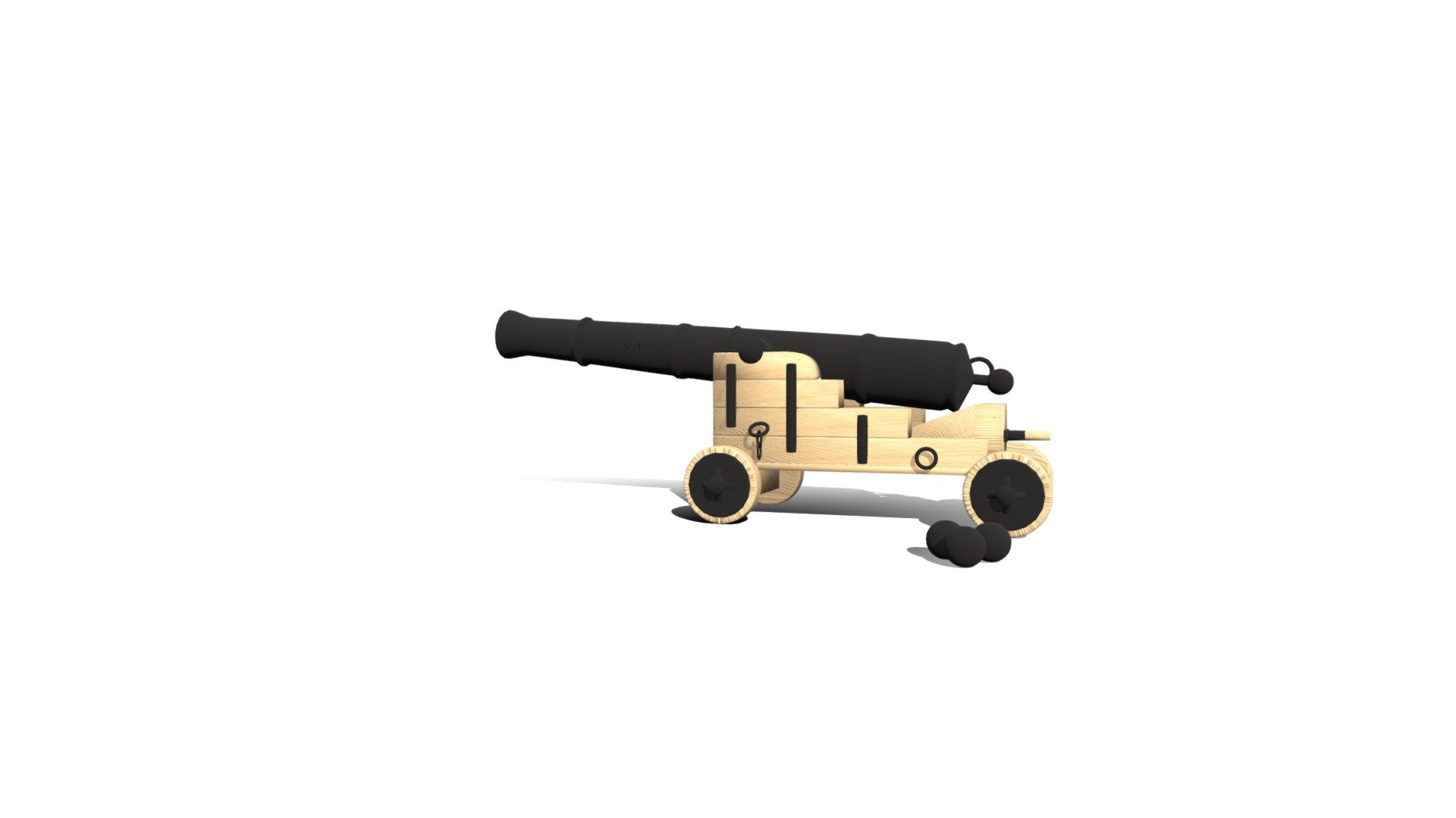 3D Cannon Design With texture and material - Download Free 3D model by ...