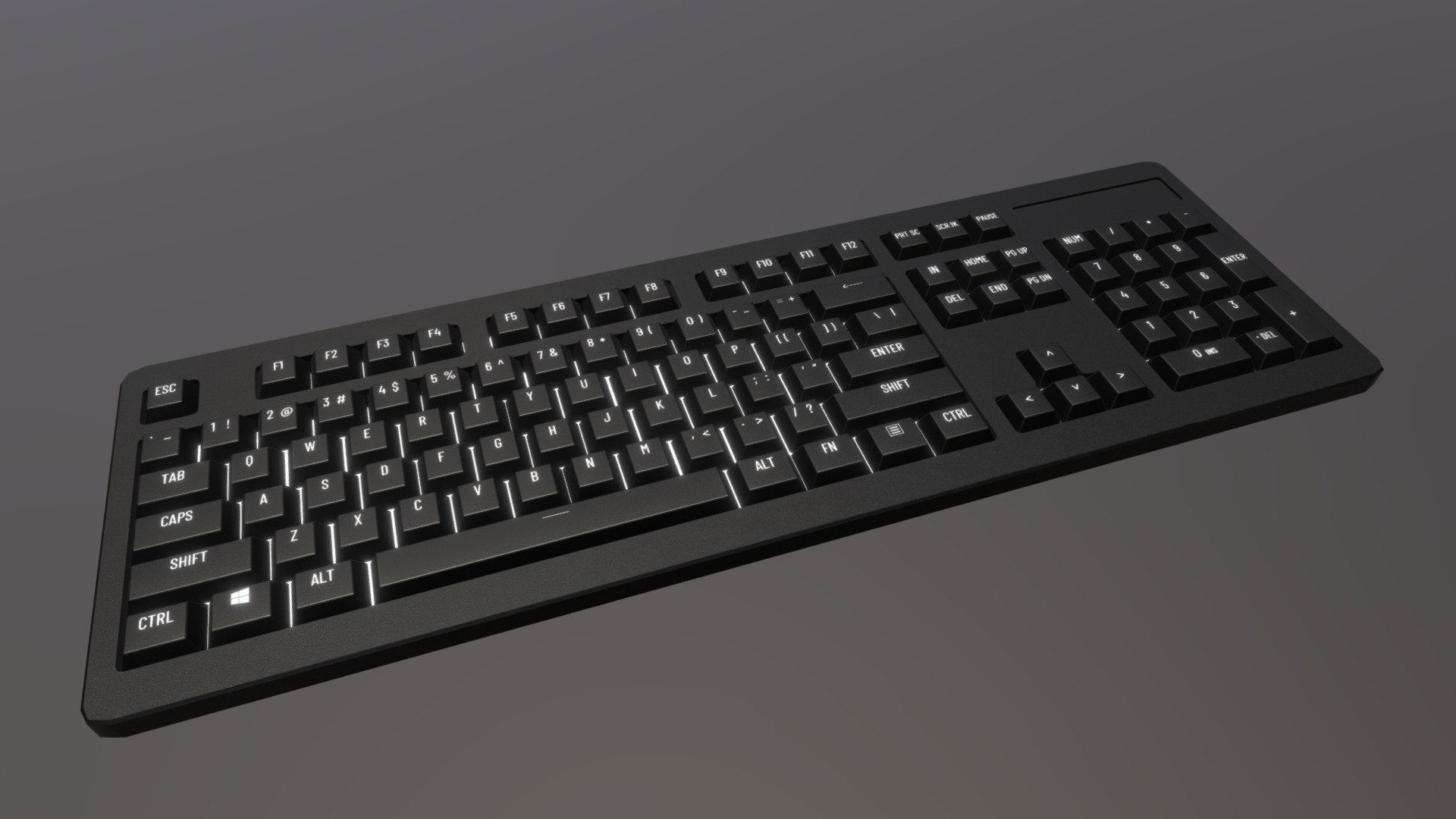Keyboard Low Poly - 3D model by fxleiva [7345d55] - Sketchfab