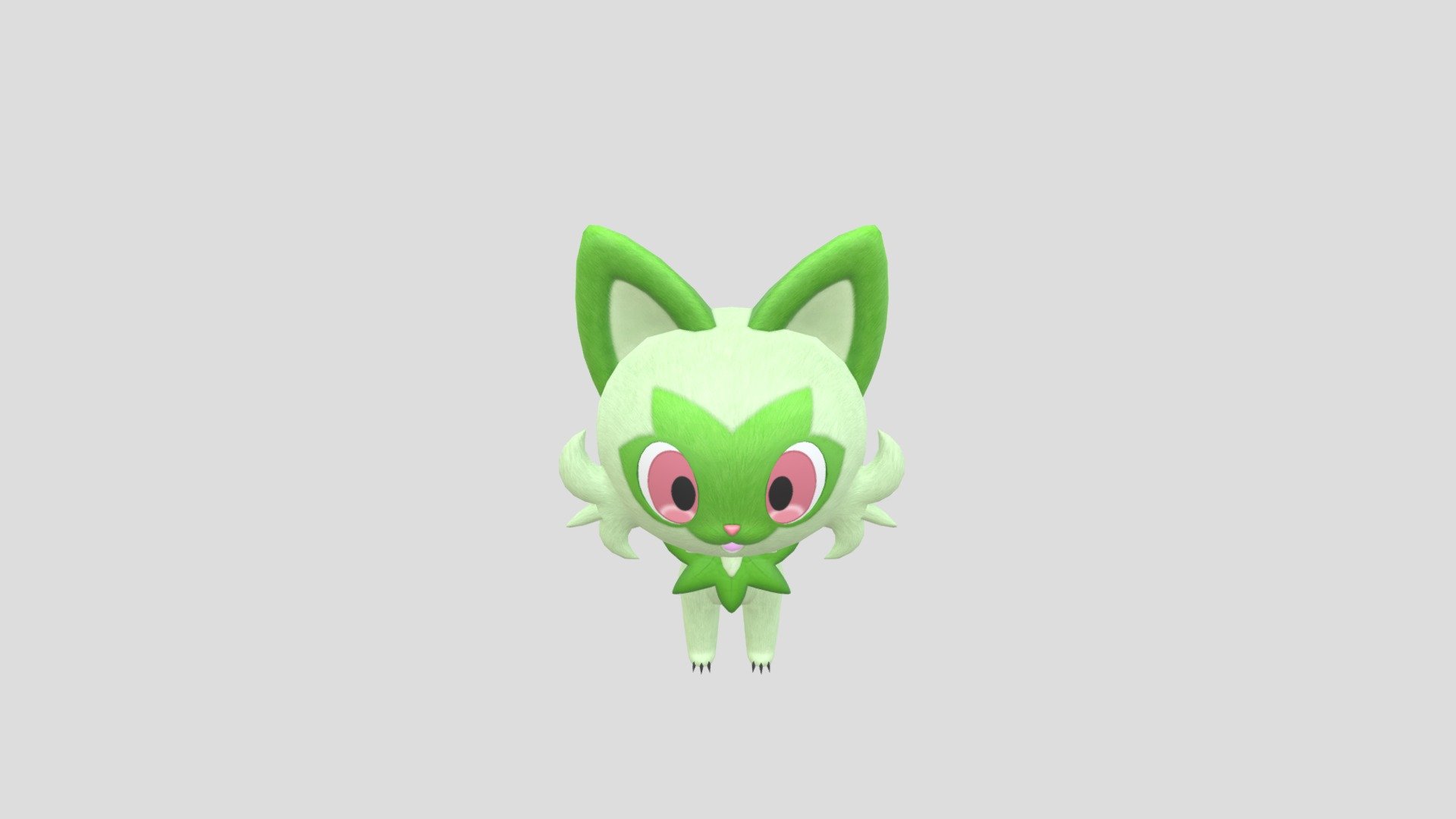 #0906 Sprigatito - Download Free 3D model by Eire [7347f40] - Sketchfab